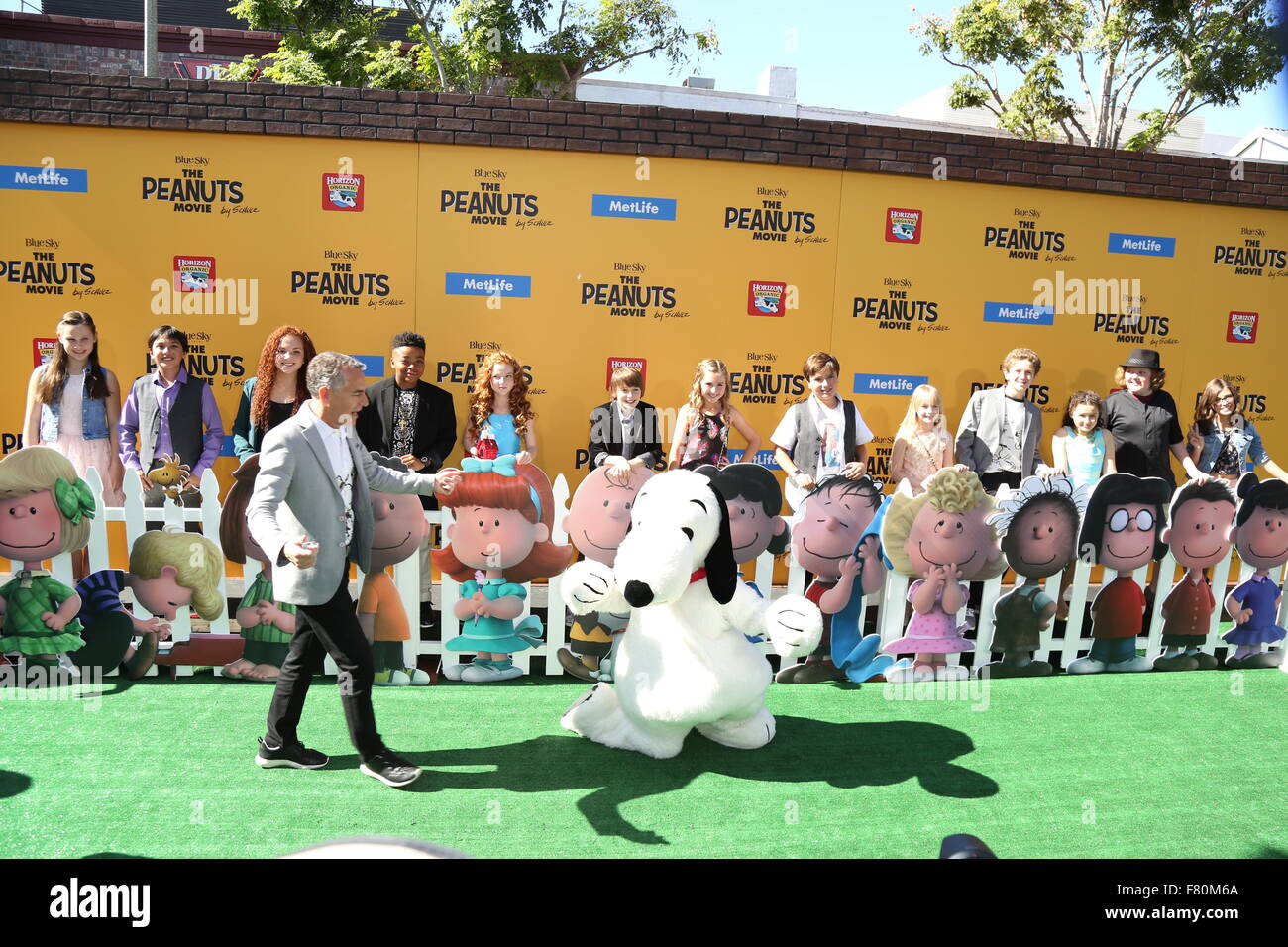 Premiere of 'The Peanuts Movie' - Arrivals Featuring: Cast Where: Los ...