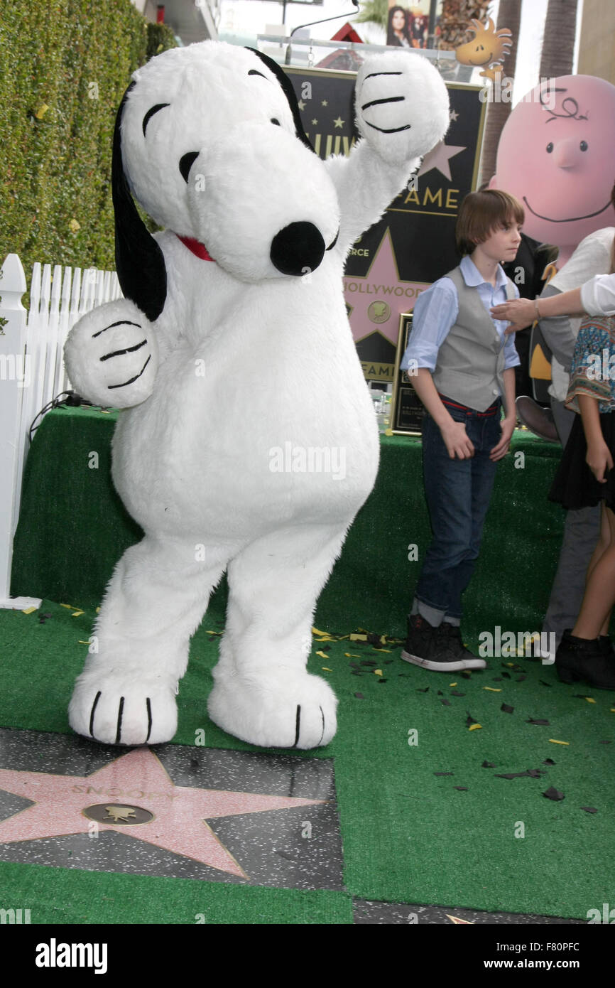 Snoopy Hollywood Walk of Fame Star Ceremony Featuring: Snoopy Where ...