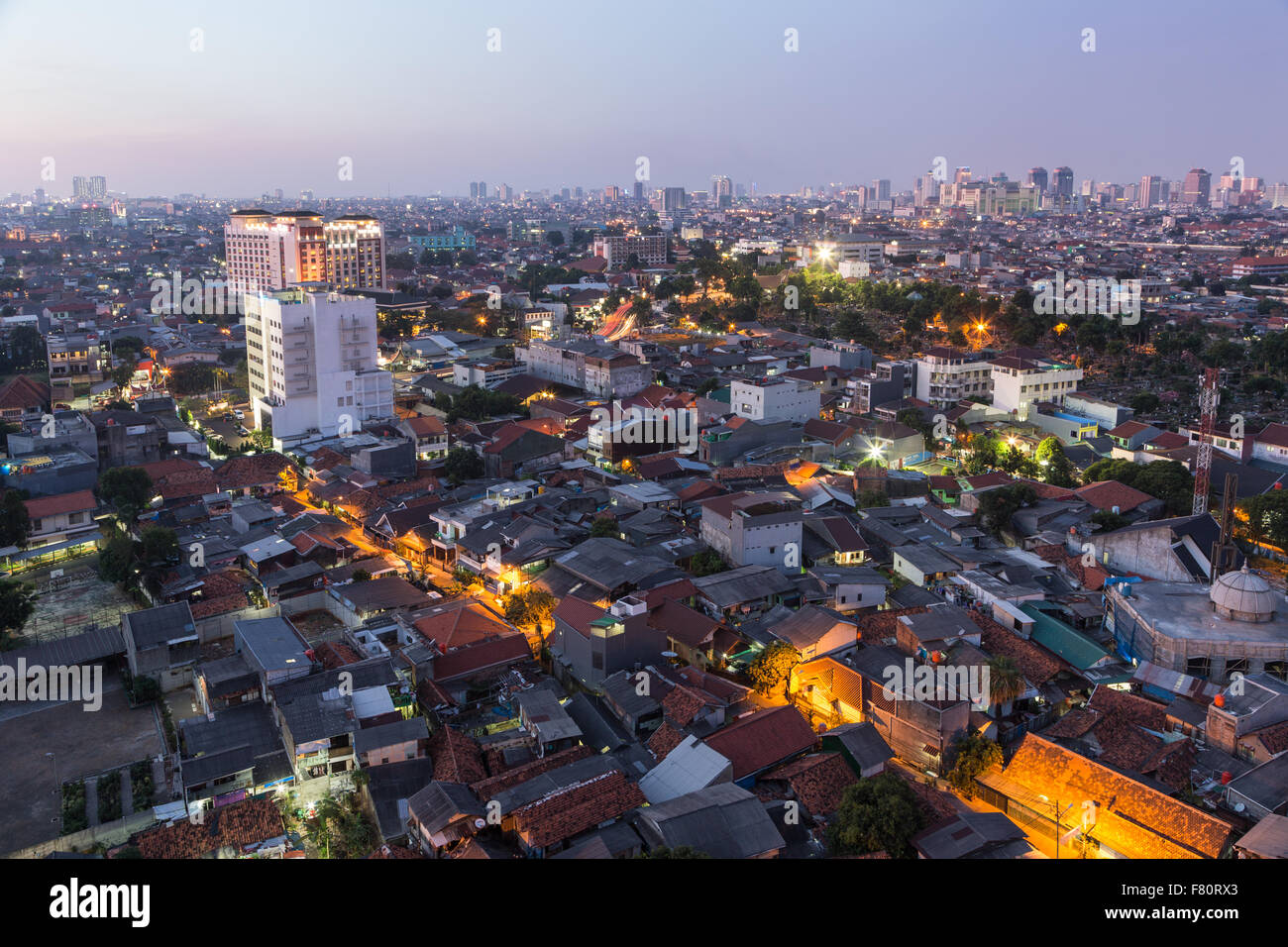 Indonesia jakarta view city night hi-res stock photography and images ...