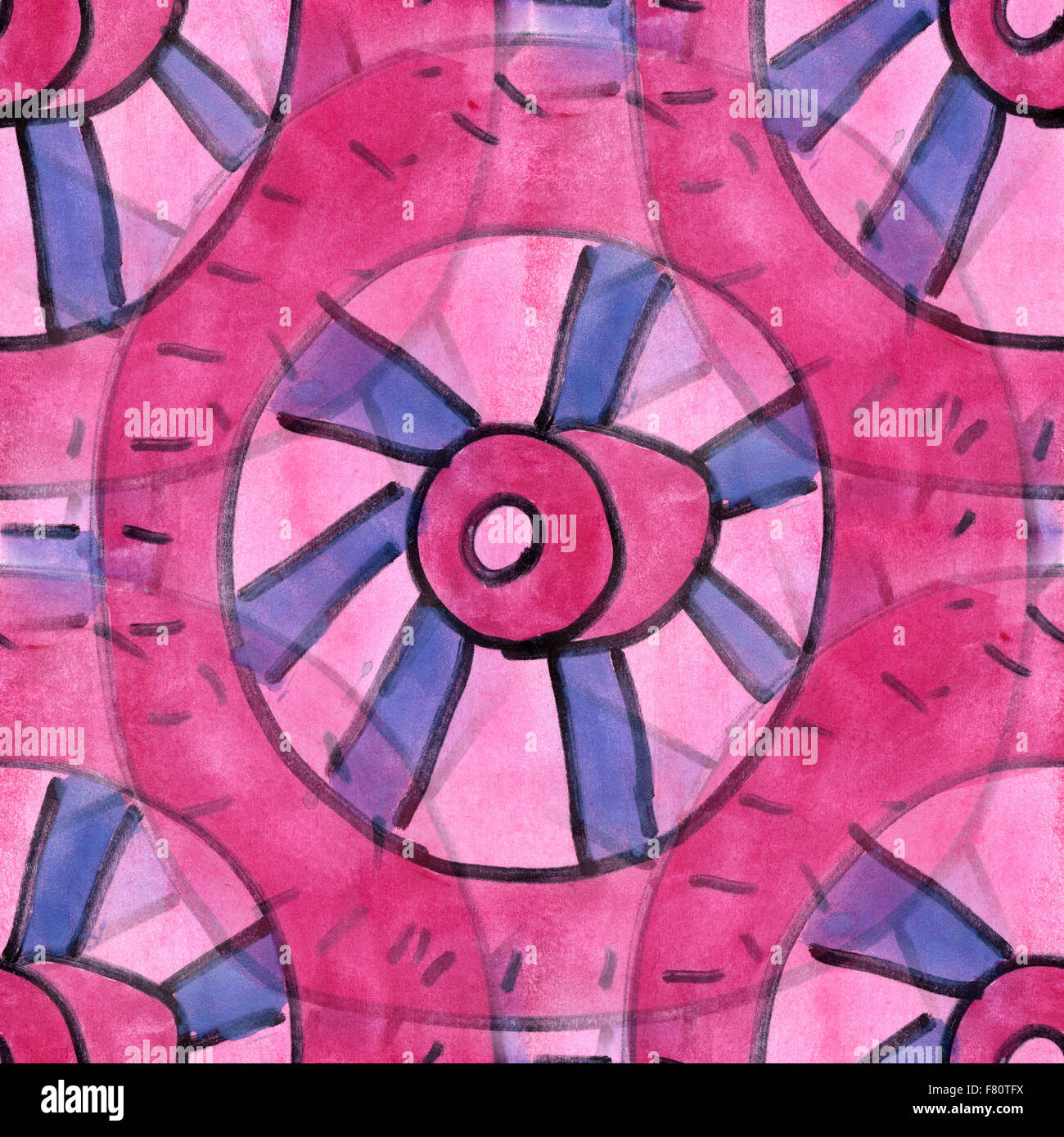 cubism pink wheel seamless texture watercolor background artist artwork ...