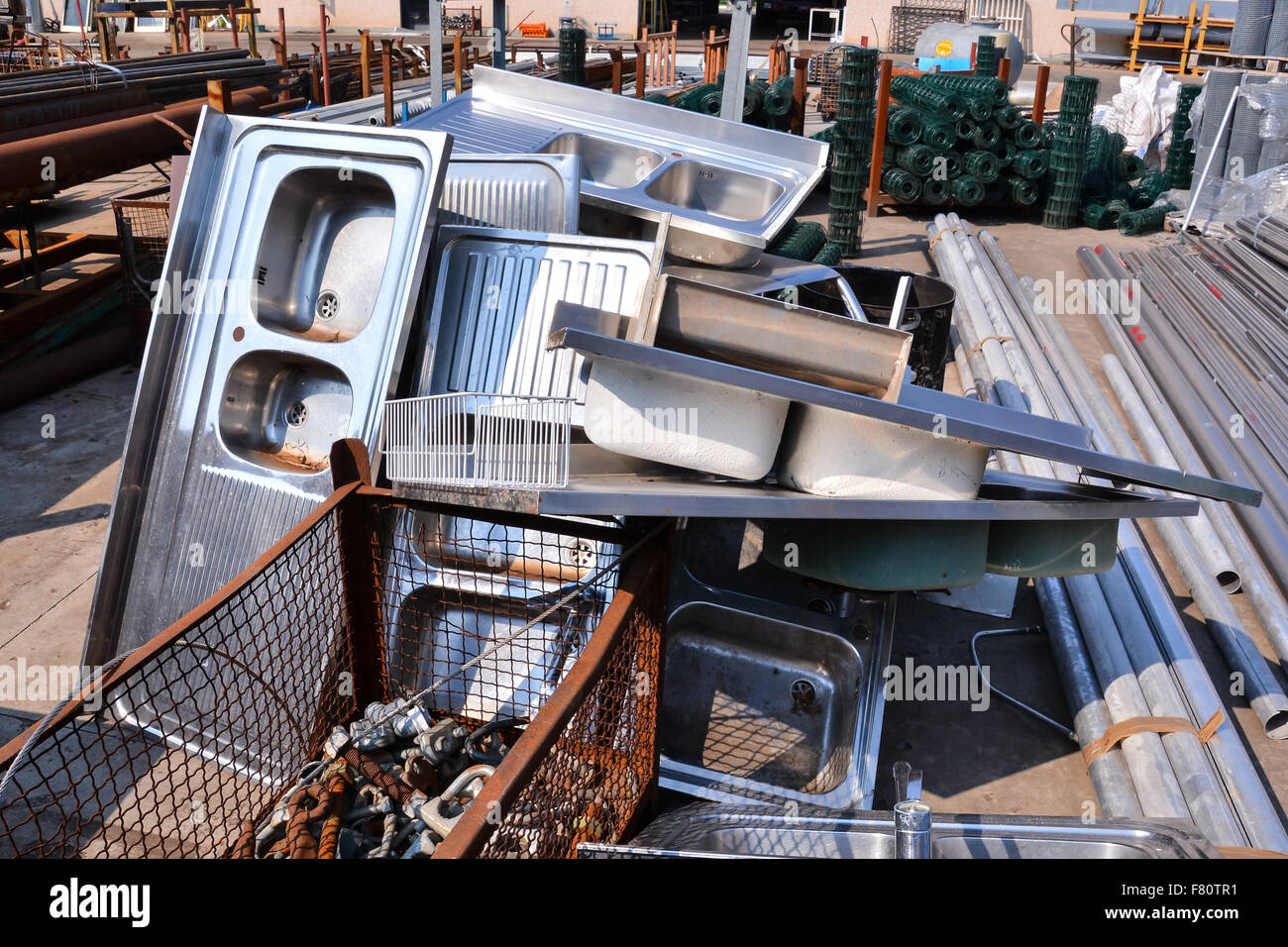 Metal Ready for Recycling Stock Photo - Alamy