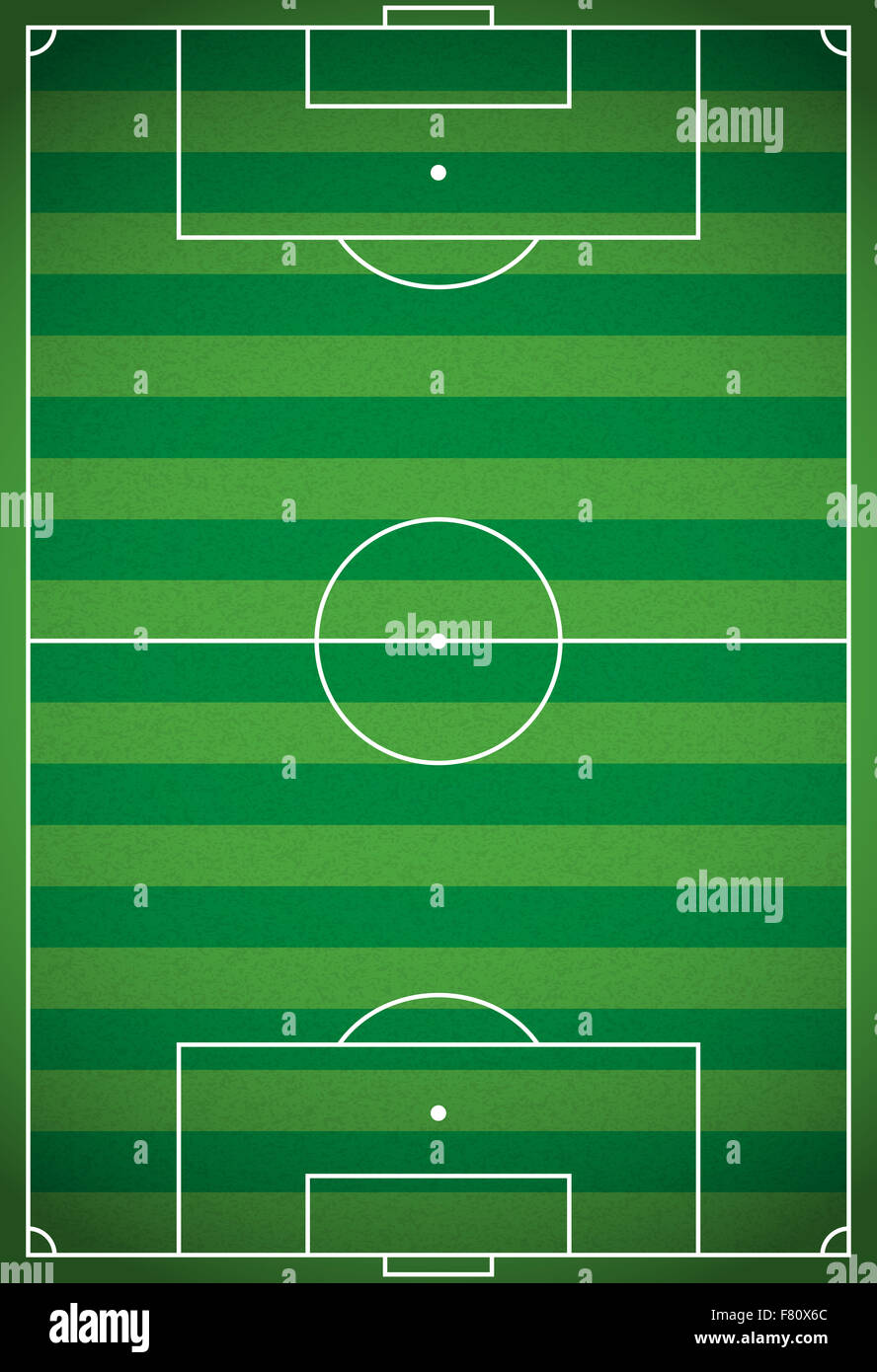 Football On Field Vertical