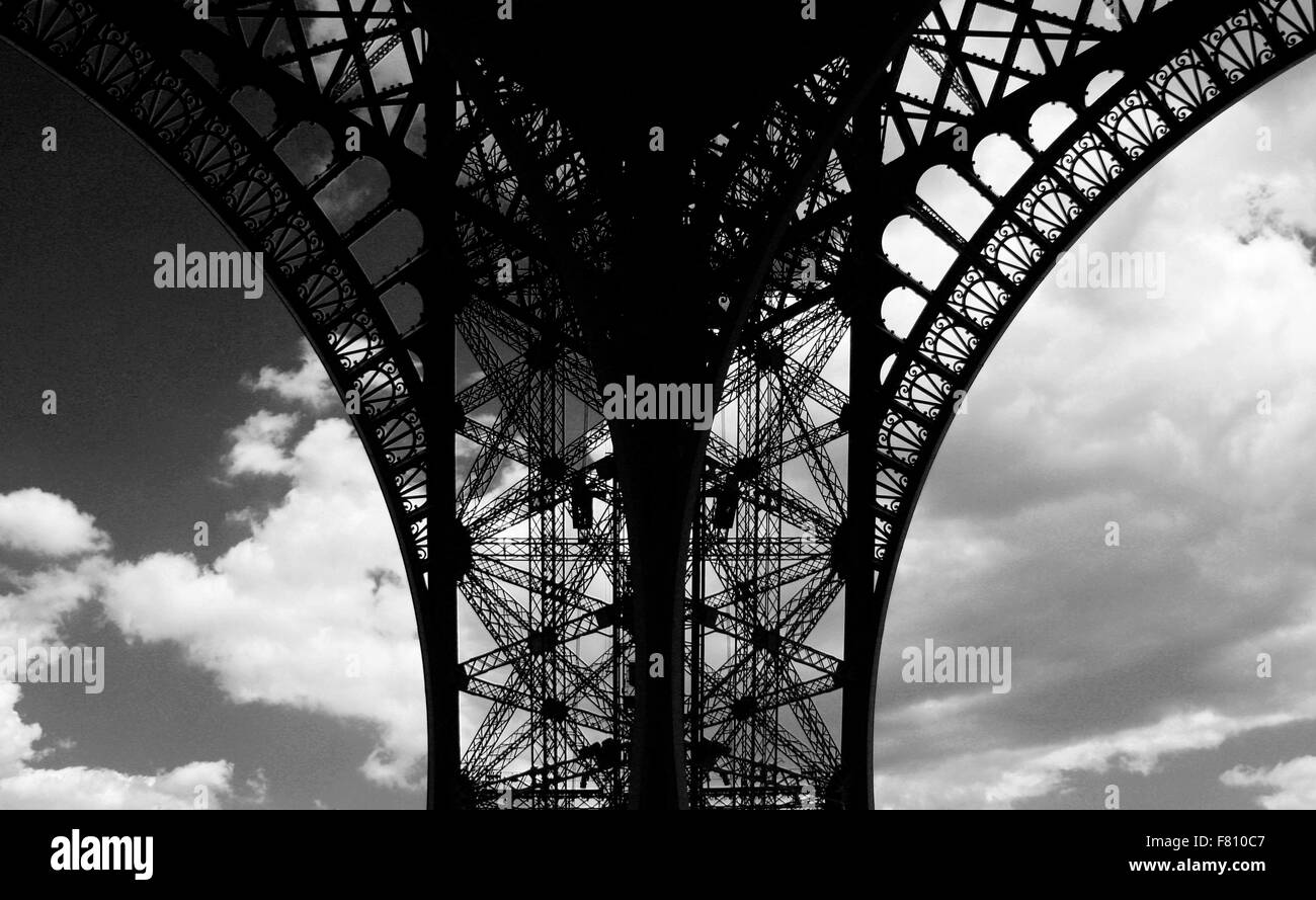 One leg of the Eiffel Tower, Paris, France Stock Photo - Alamy