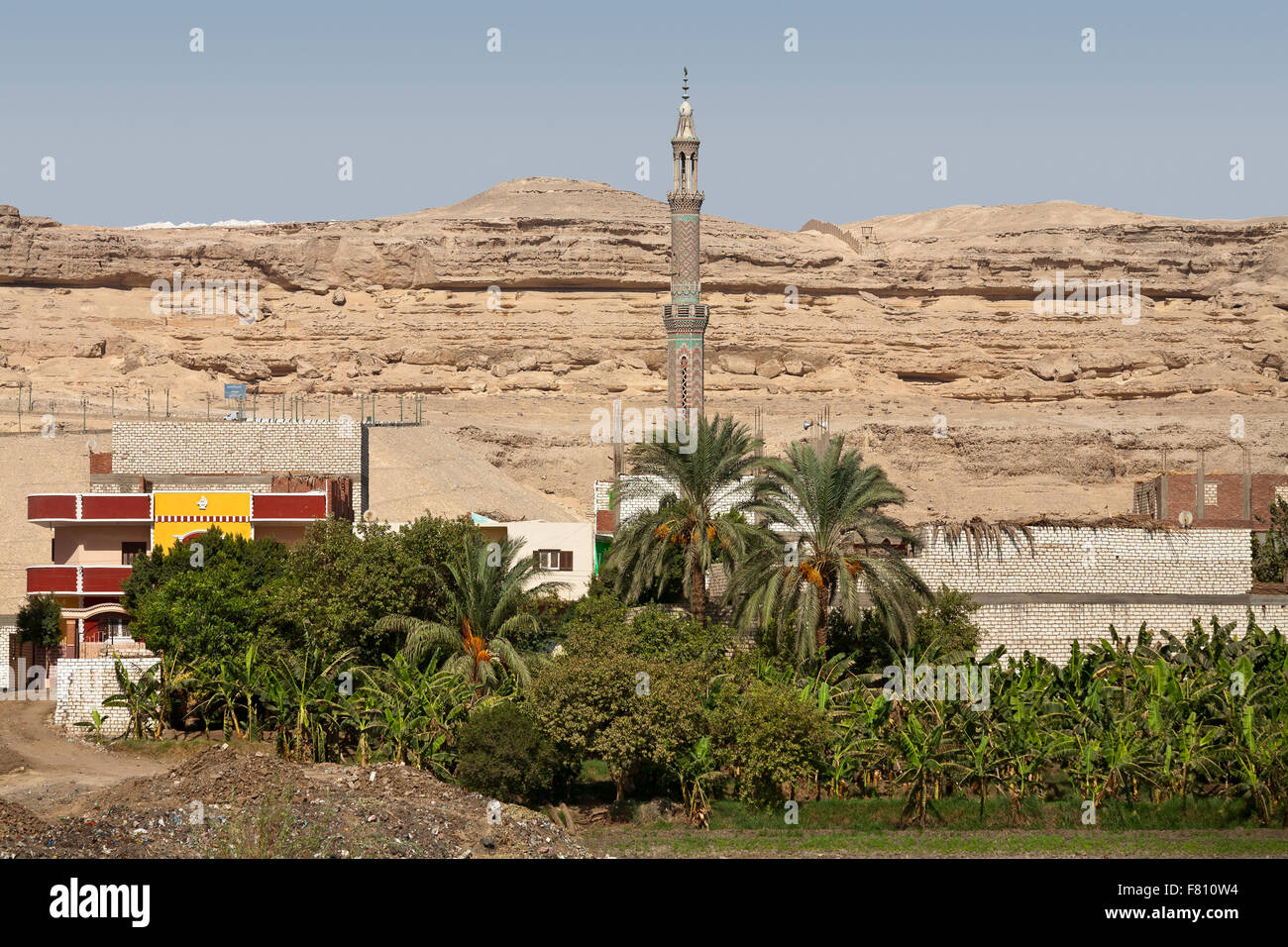 Scenes along The banks of the River Nile in Middle Egypt Stock Photo ...