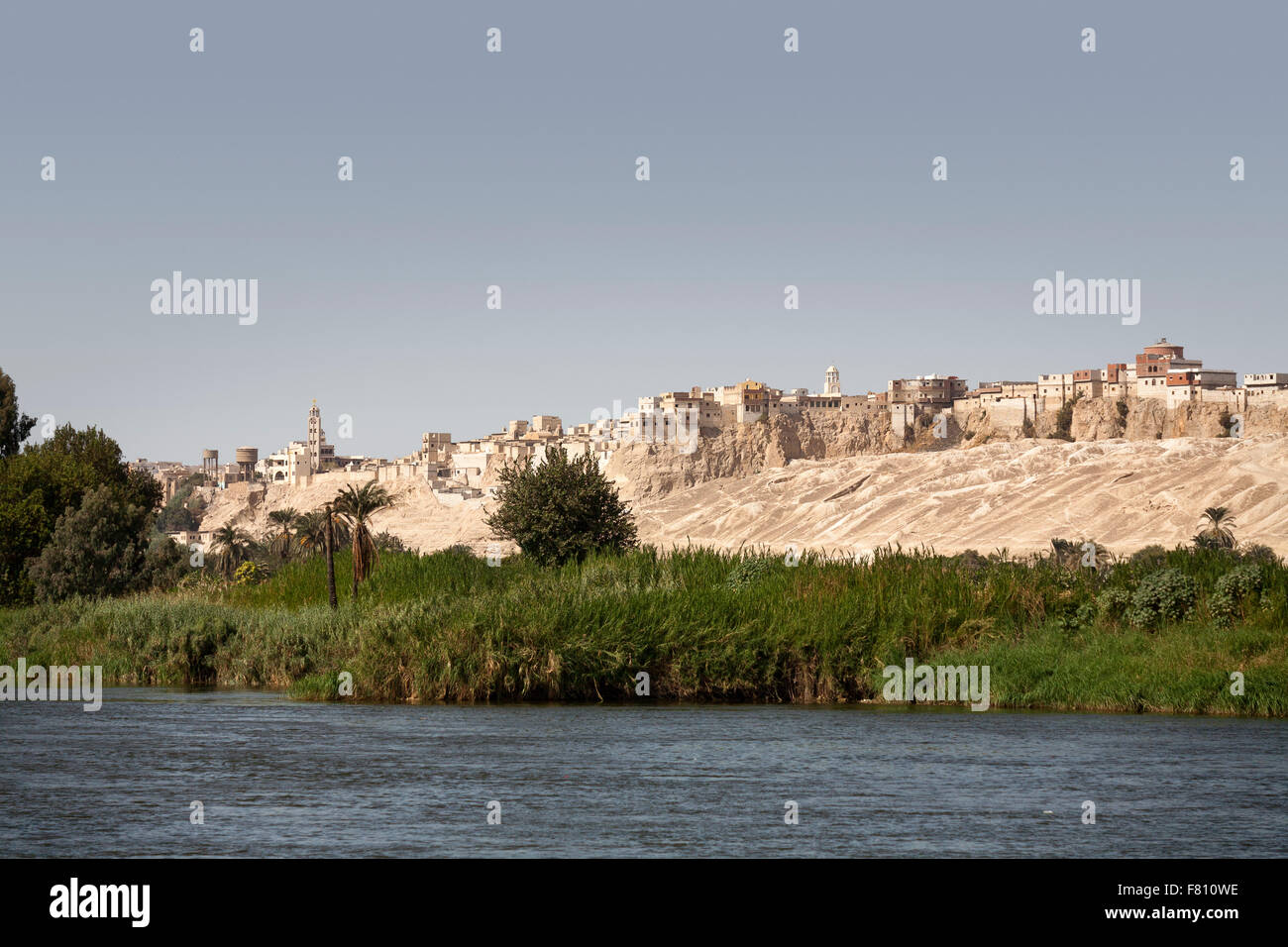 Scenes along The banks of the River Nile in Middle Egypt Stock Photo ...