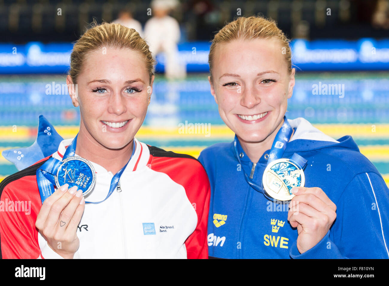 Netanya, Israel. 3rd December, 2015. SJOESTROEM Sarah SWE gold medal ...