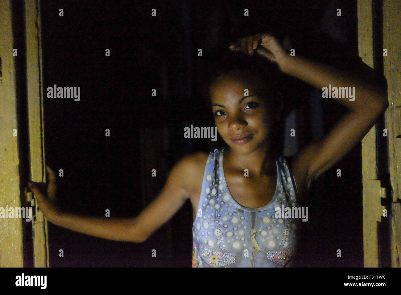 Havana, Cuba. 30th Oct, 2015. Danielle who is the wife of Raoul looks ...