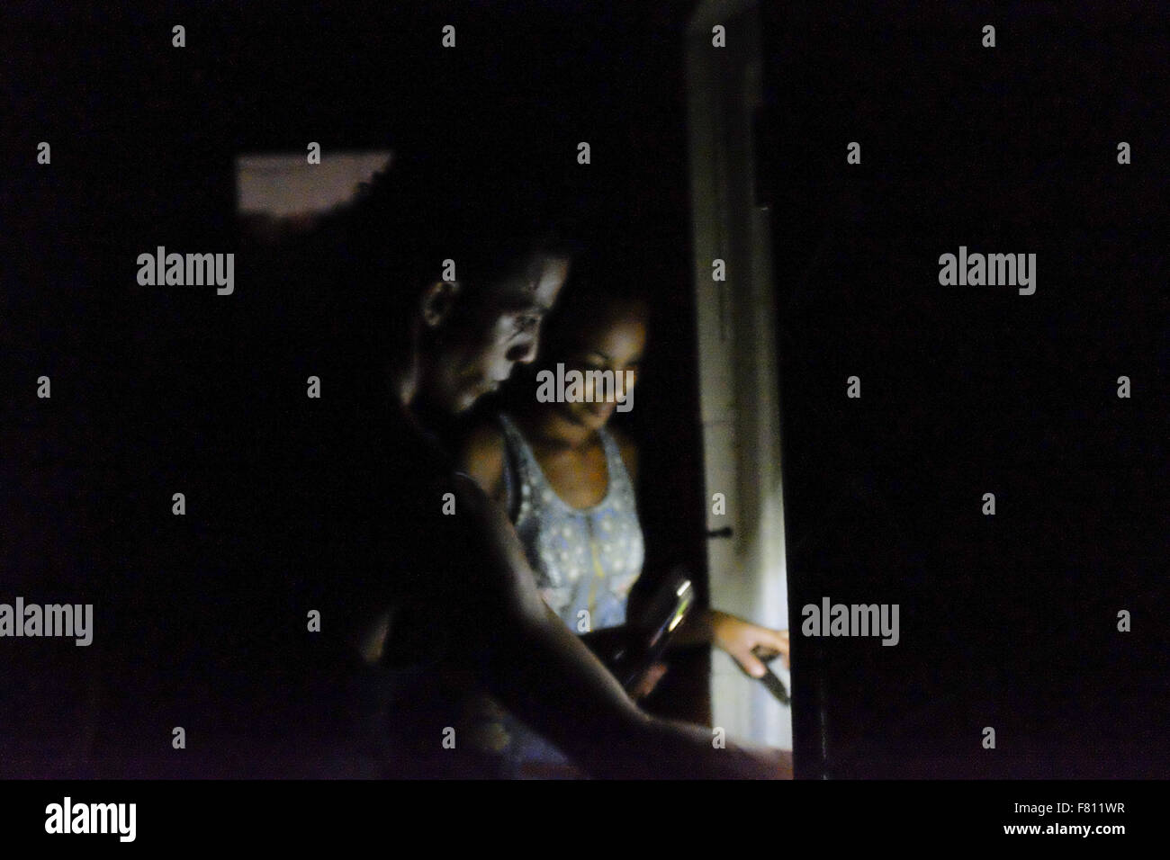 Havana, Cuba. 30th Oct, 2015. Raoul and his new wife Danielle unlock ...