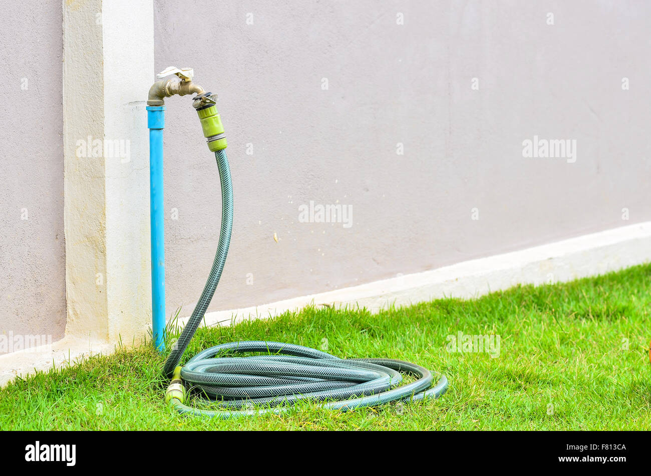 Fire hose spraying water isolated hi-res stock photography and images ...