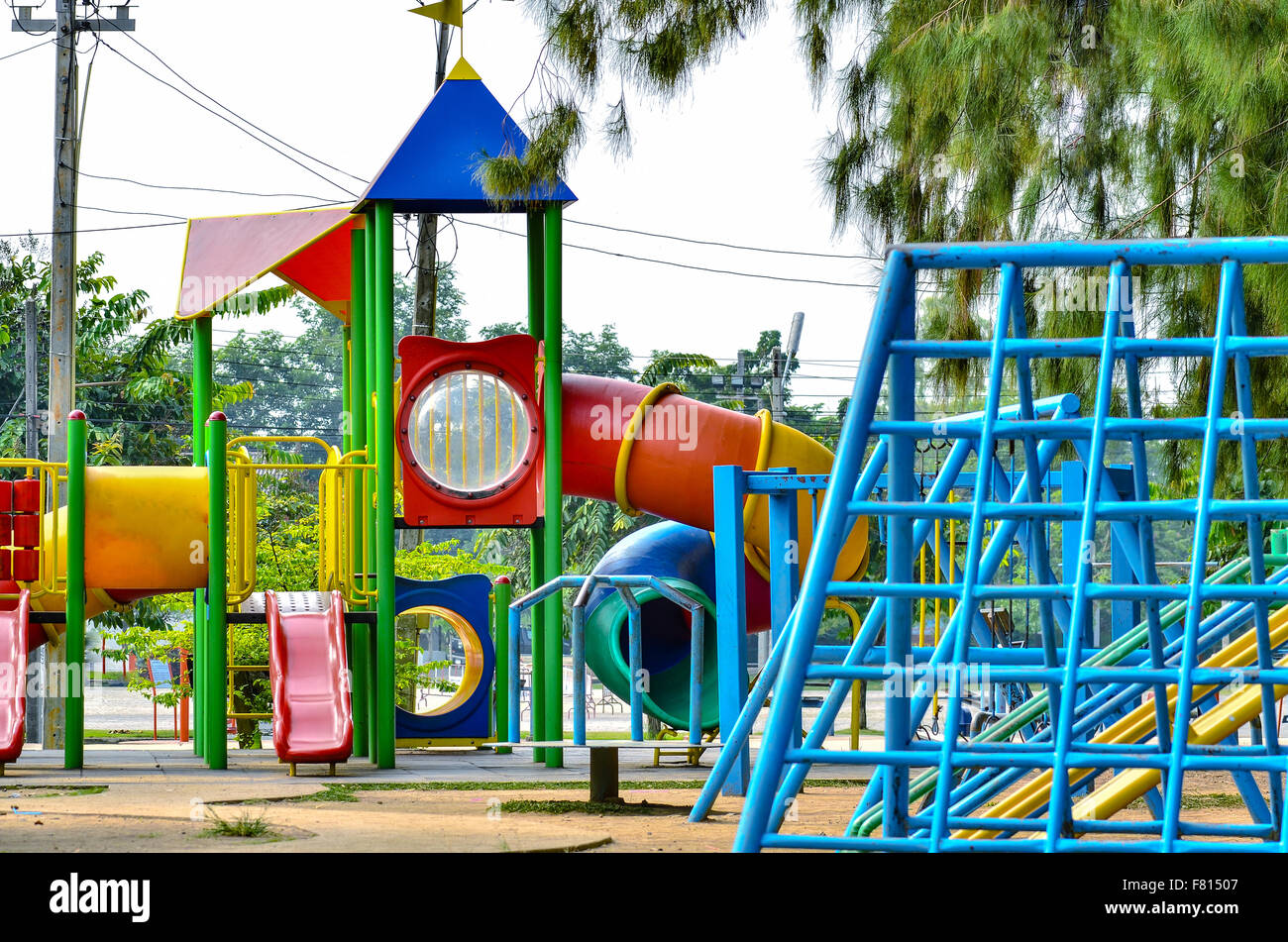 Colorful Colorful children playground Stock Photo - Alamy
