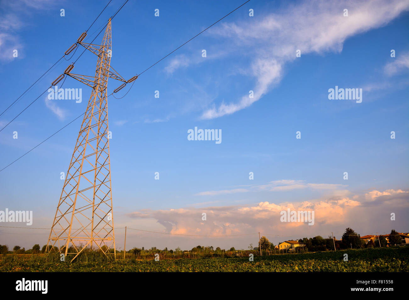Electricity Pylon Pole Stock Photo - Alamy