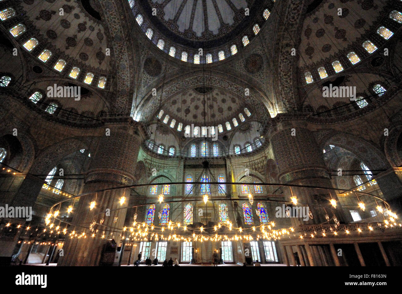 Interior of Blue Mosque, Istanbul, Turkey Stock Photo - Alamy