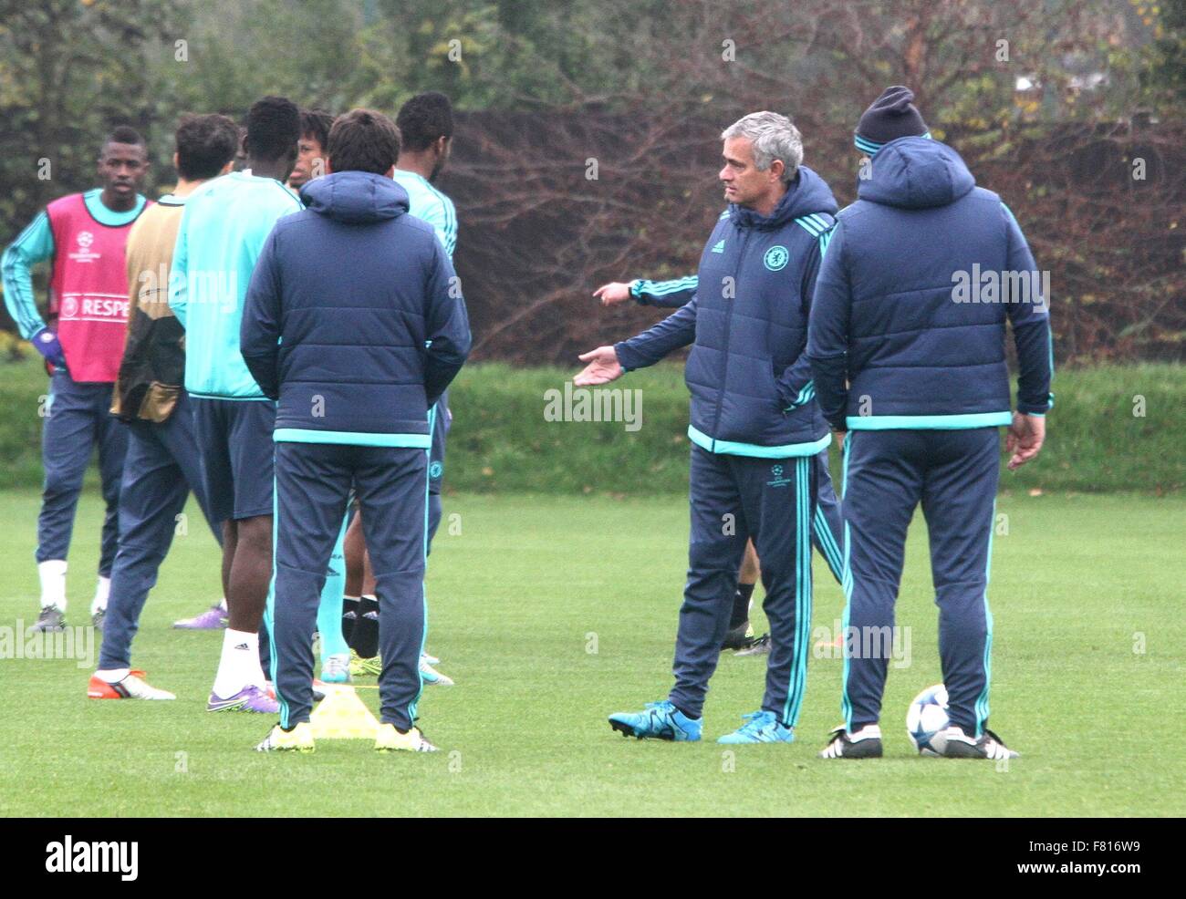 Chelsea F.C. train at their Cobham training ground prior to the UEFA ...