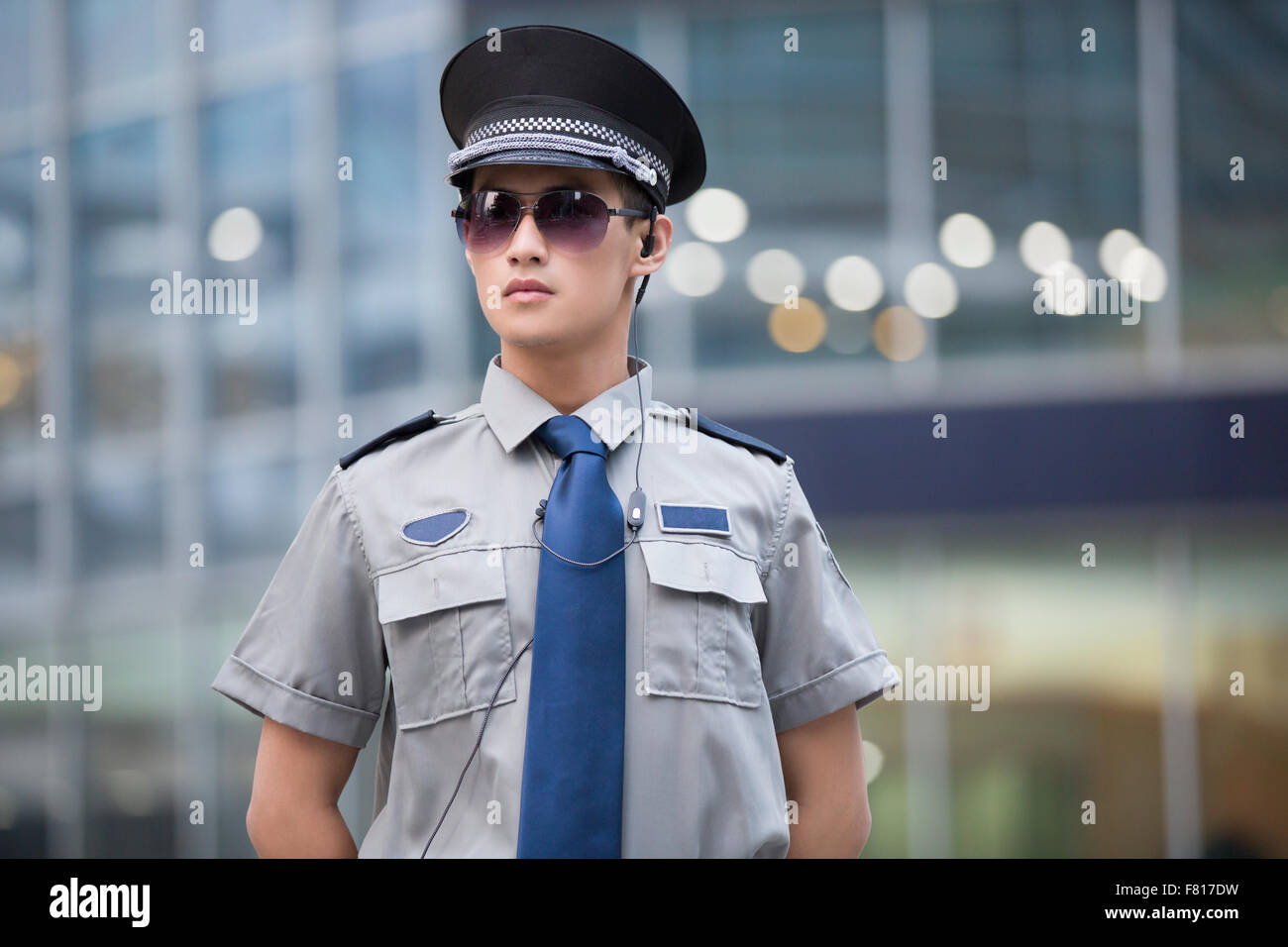 Portrait of security staff Stock Photo - Alamy