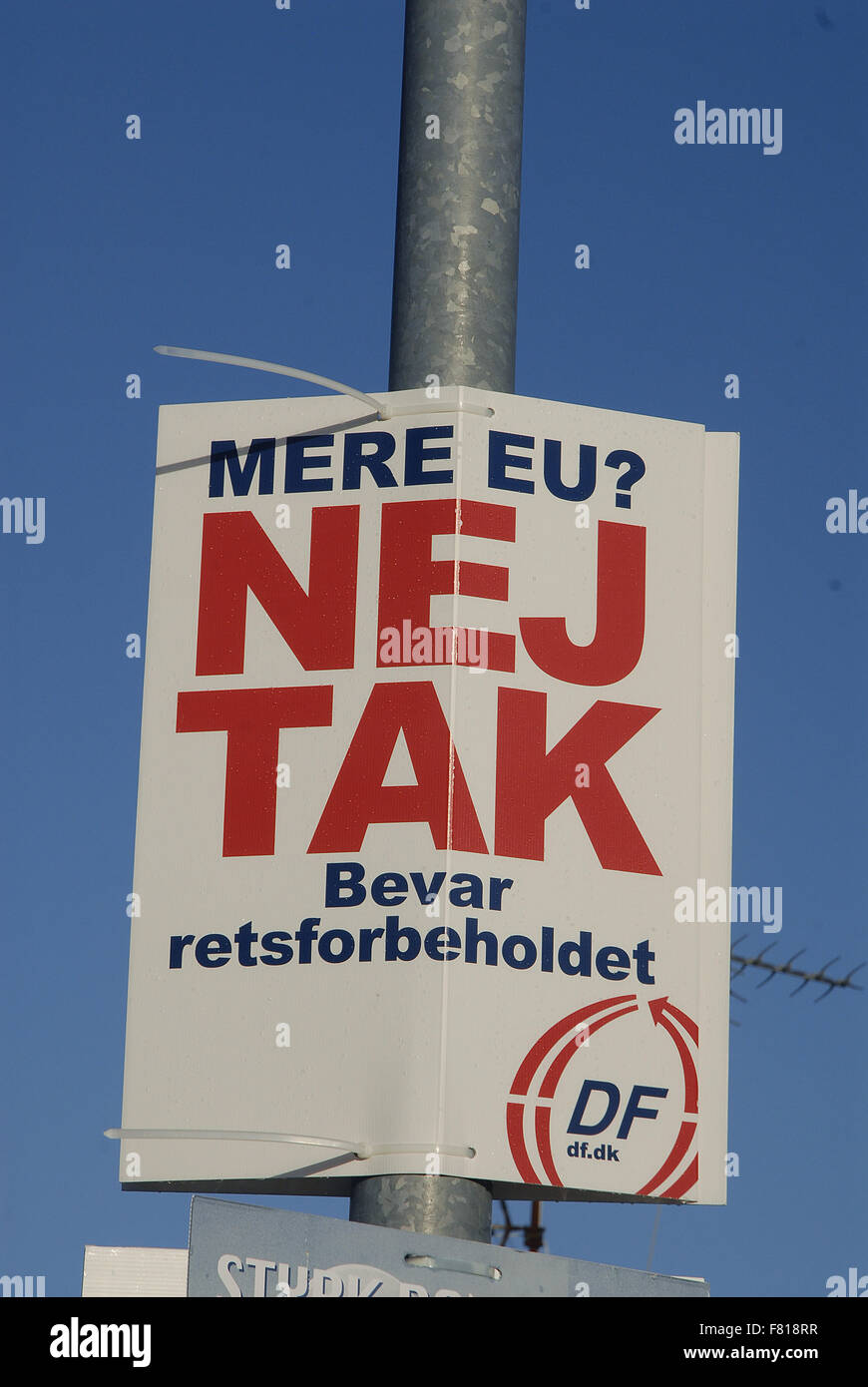 Copenhagen, Denmark. 4th December, 2015. No thanks in english Nej tak ...