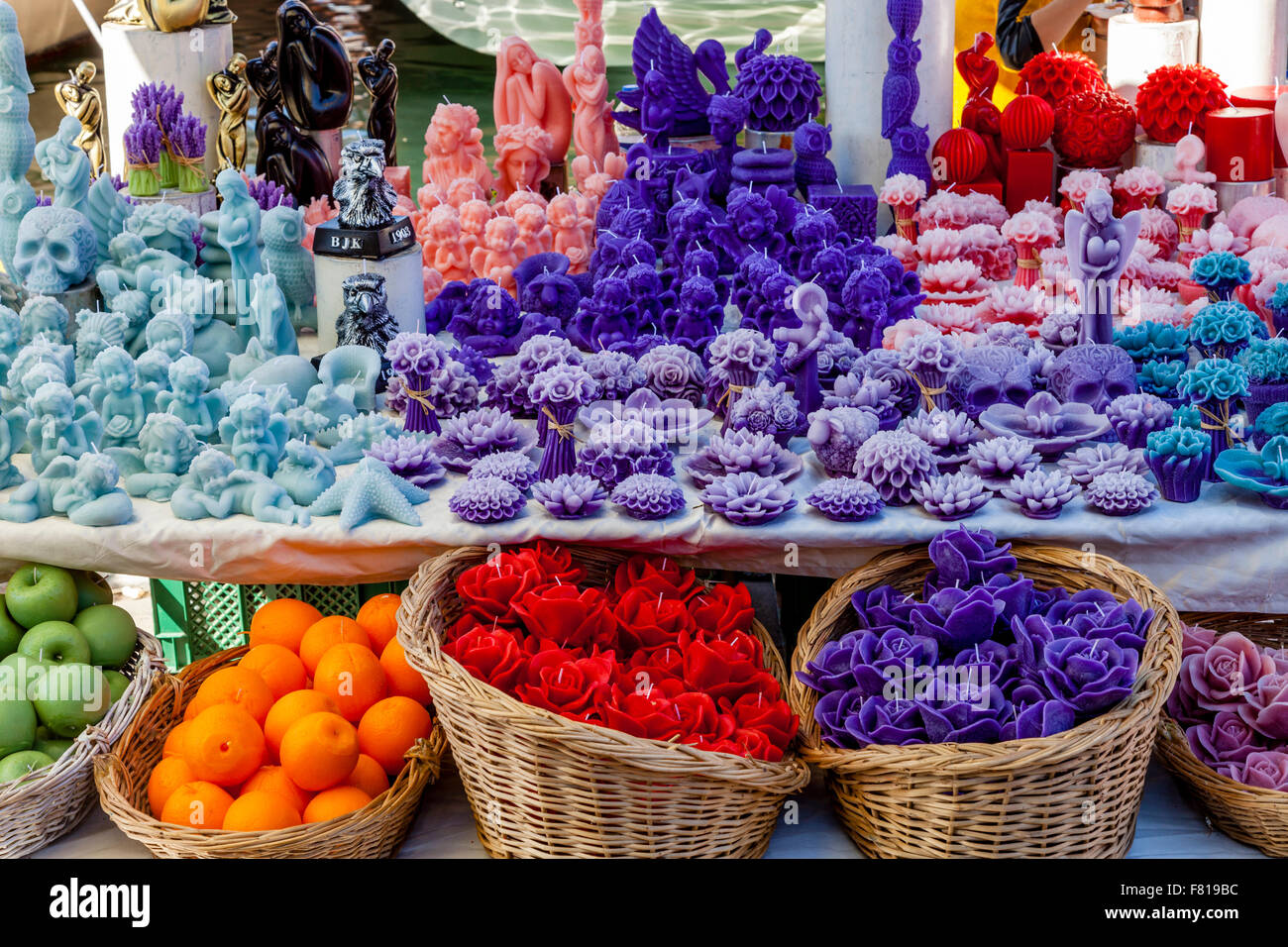 Colourful Street Market At The Marina, Bodrum, Mugla Province, Turkey ...
