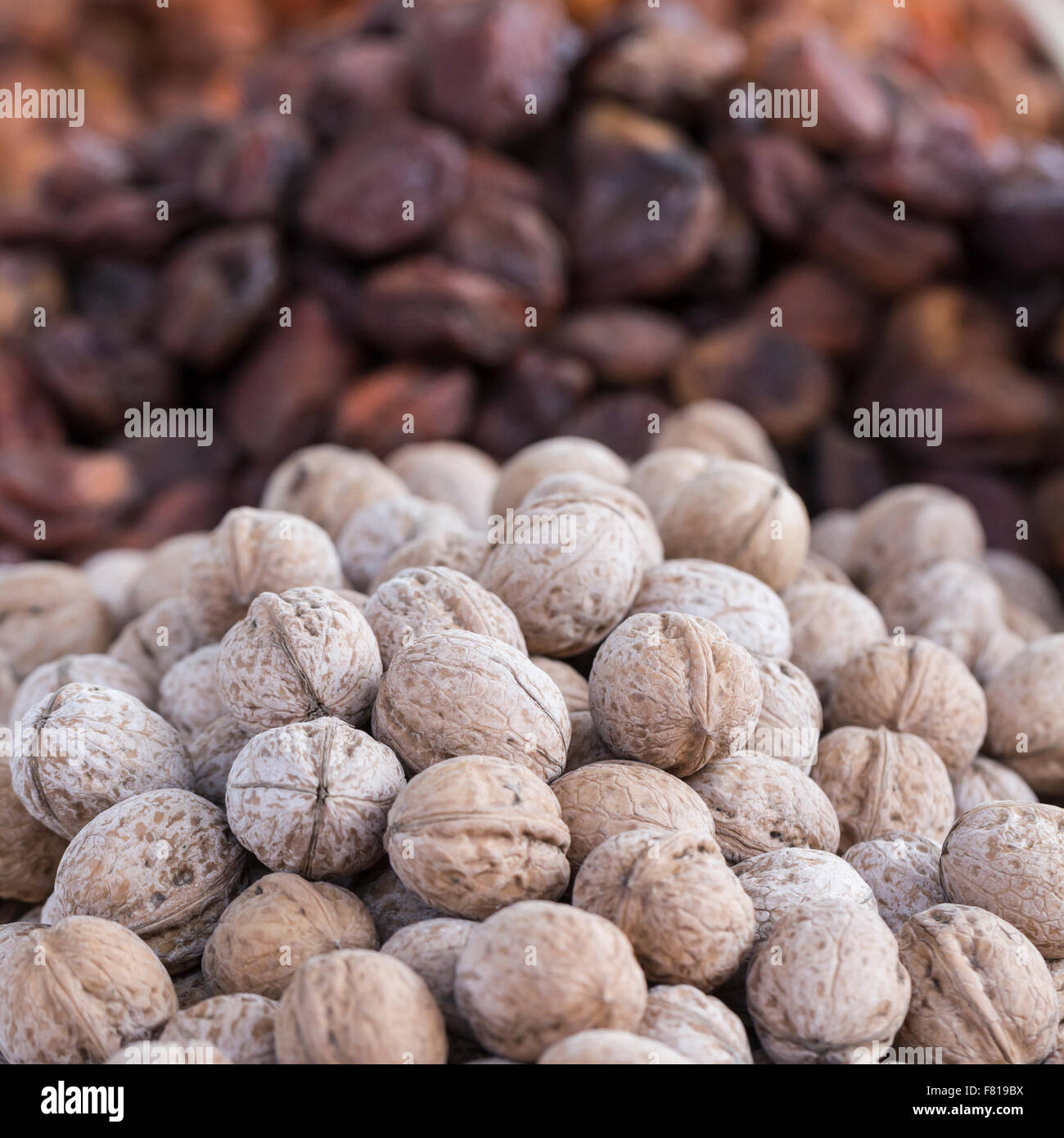 Nuts at the asian market Stock Photo - Alamy