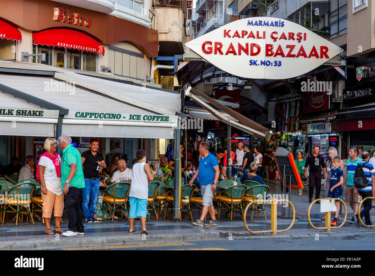 The Entrance To The Grand Bazaar, Marmaris, Mugla Province, Turkey ...