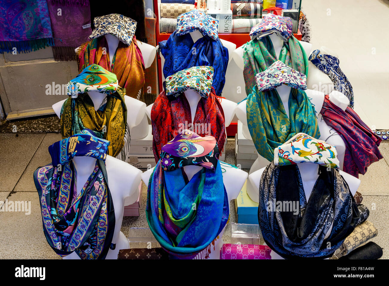 Clothes Shop, The Grand Bazaar, Marmaris, Mugla Province, Turkey Stock ...