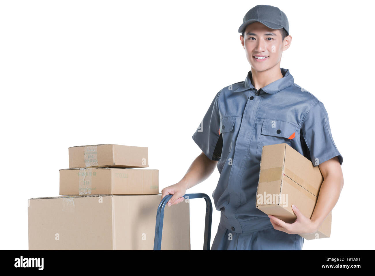 Delivery Person Delivering Package Stock Photo Alamy delivery-person-delivering-package-stock-photo-alamy