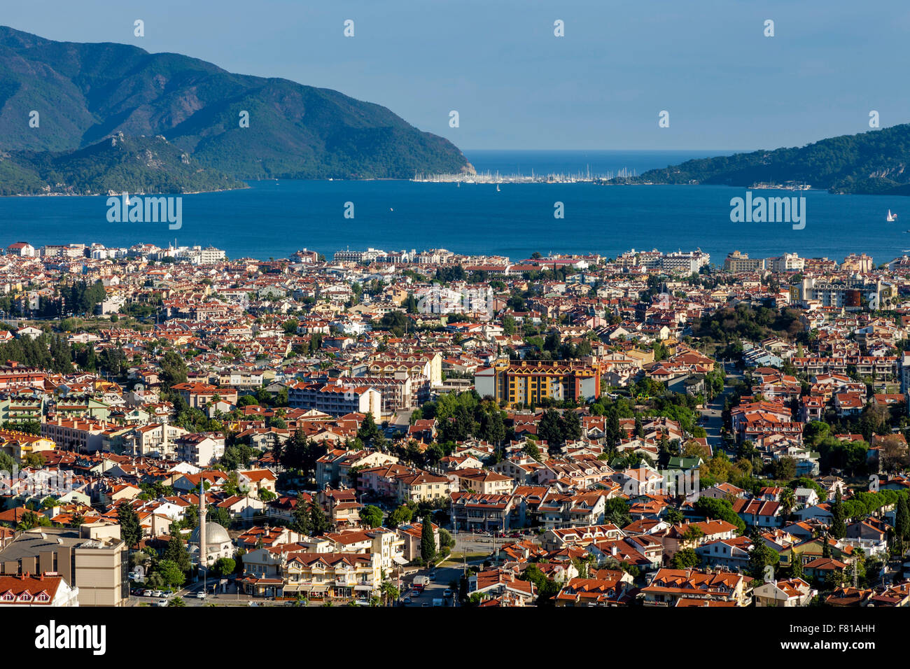 Elevated view town marmaris mugla hi-res stock photography and images ...