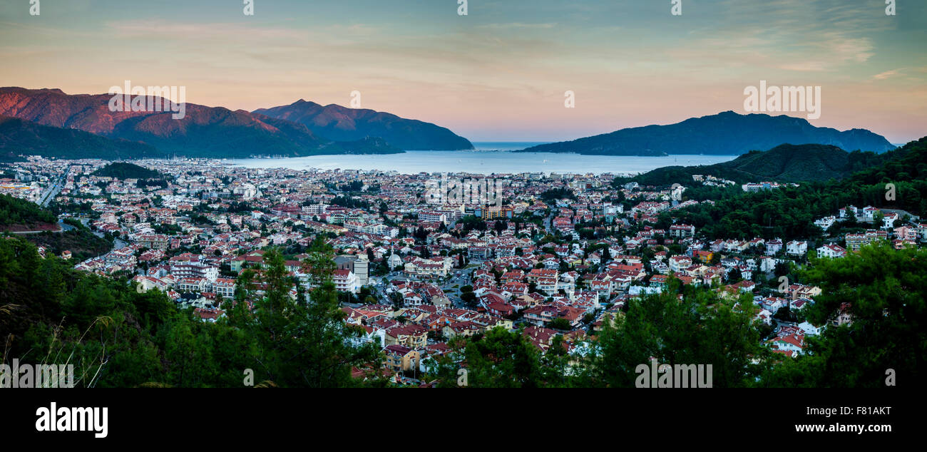 Elevated view town marmaris mugla hi-res stock photography and images ...