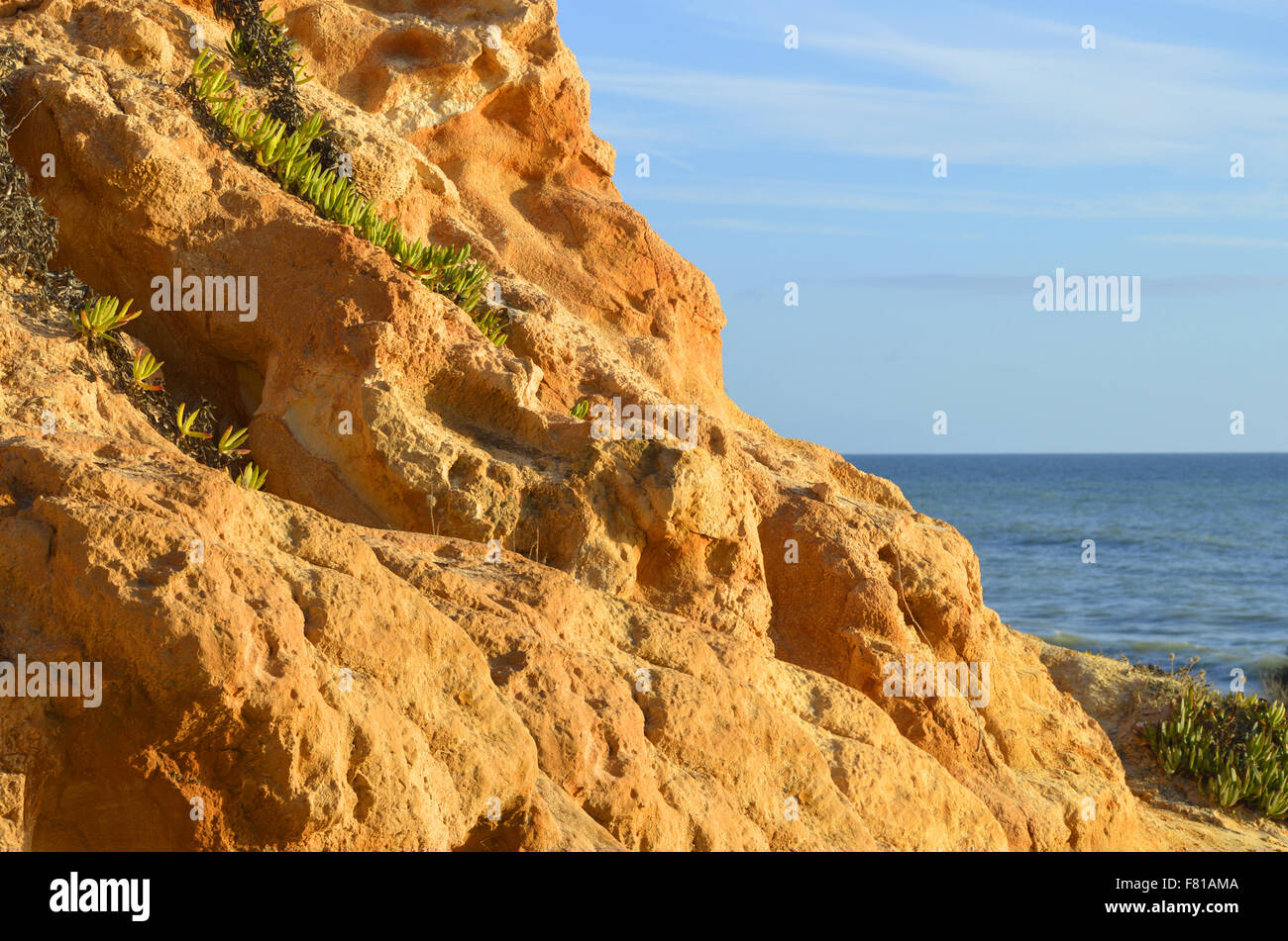 Praia Da Gale Beach spectacular rock formations on the Algarve coast ...