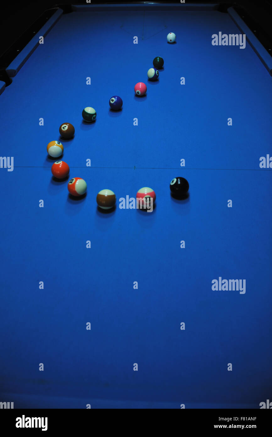 Billiard balls in game hi-res stock photography and images - Alamy