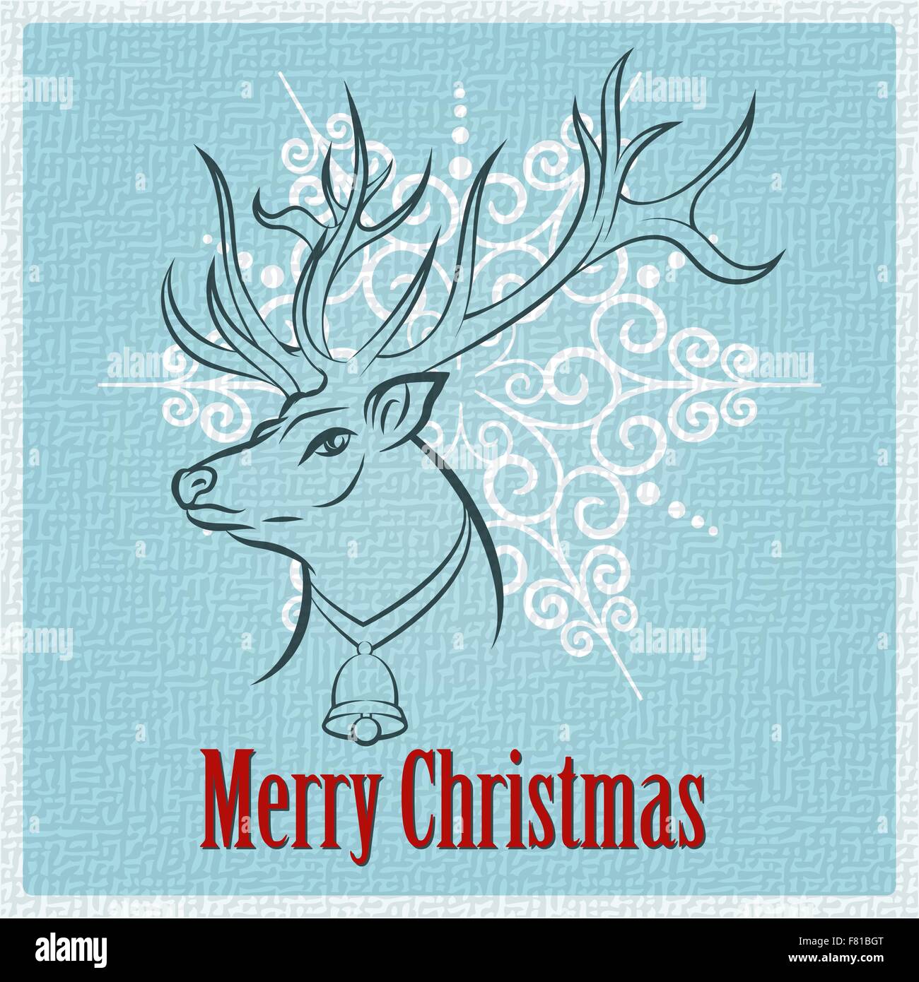 Wild reindeer animal in Stock Vector Images - Alamy