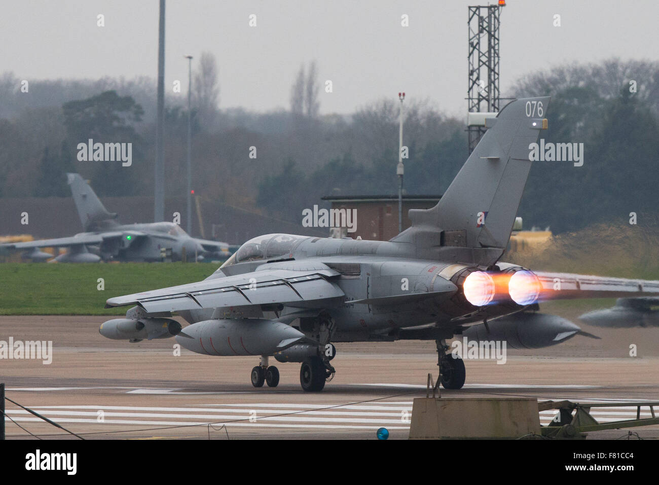 RAF Tornado GR4 jets taking off at RAF Marham,Norfolk Stock Photo - Alamy