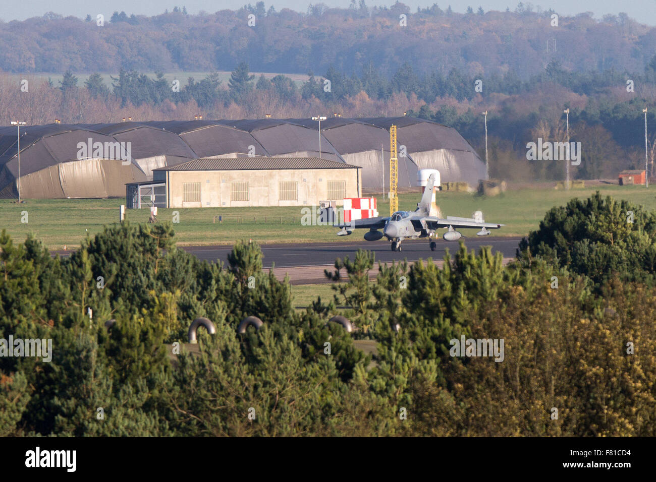 RAF Tornado GR4 jets taking off at RAF Marham,Norfolk Stock Photo - Alamy