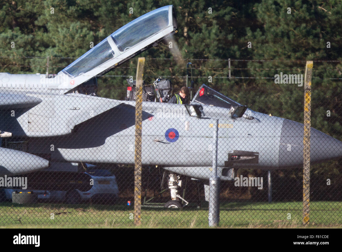 RAF Tornado GR4 jets taking off at RAF Marham,Norfolk Stock Photo - Alamy
