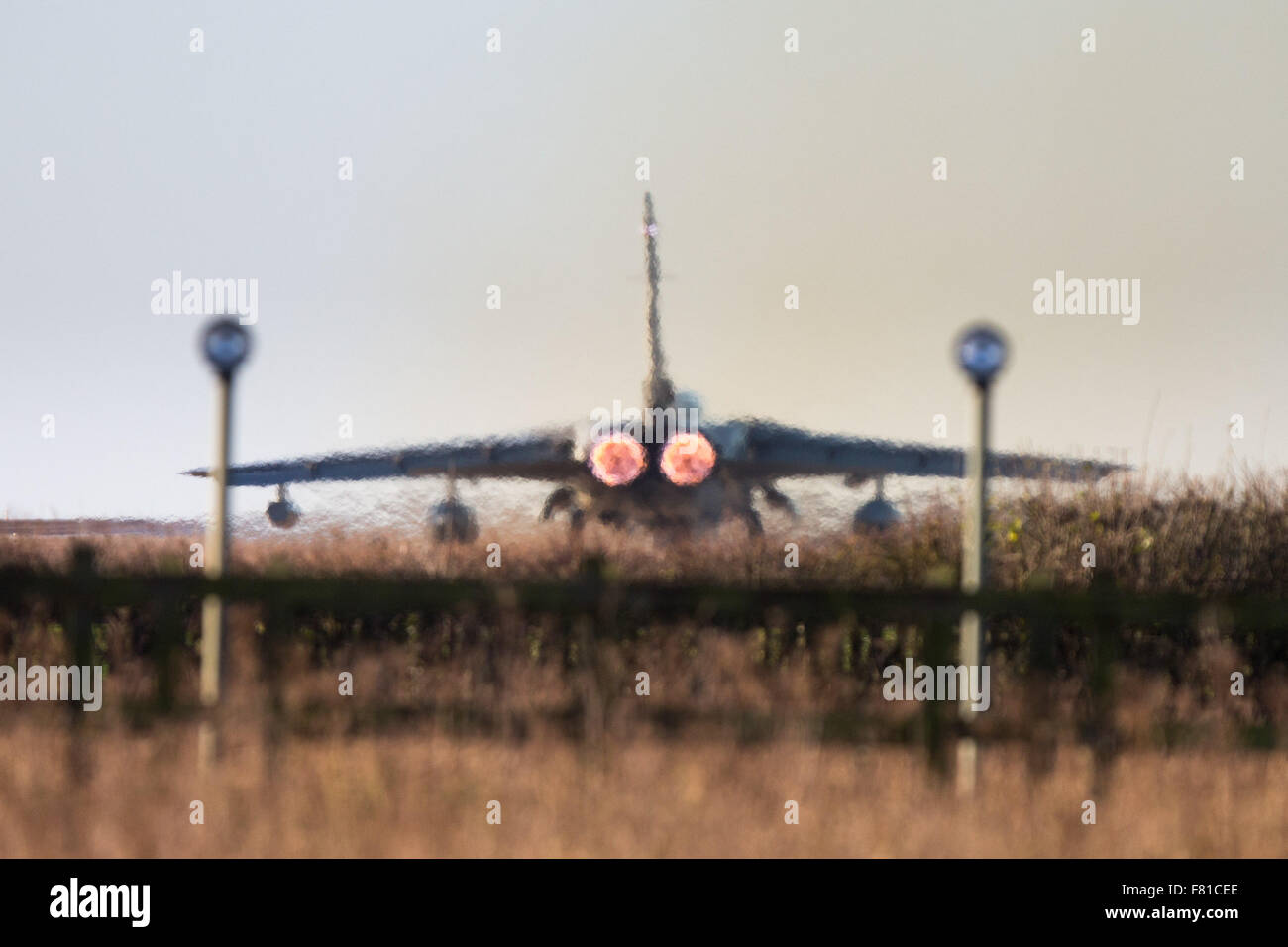 RAF Tornado GR4 jets taking off at RAF Marham,Norfolk Stock Photo - Alamy