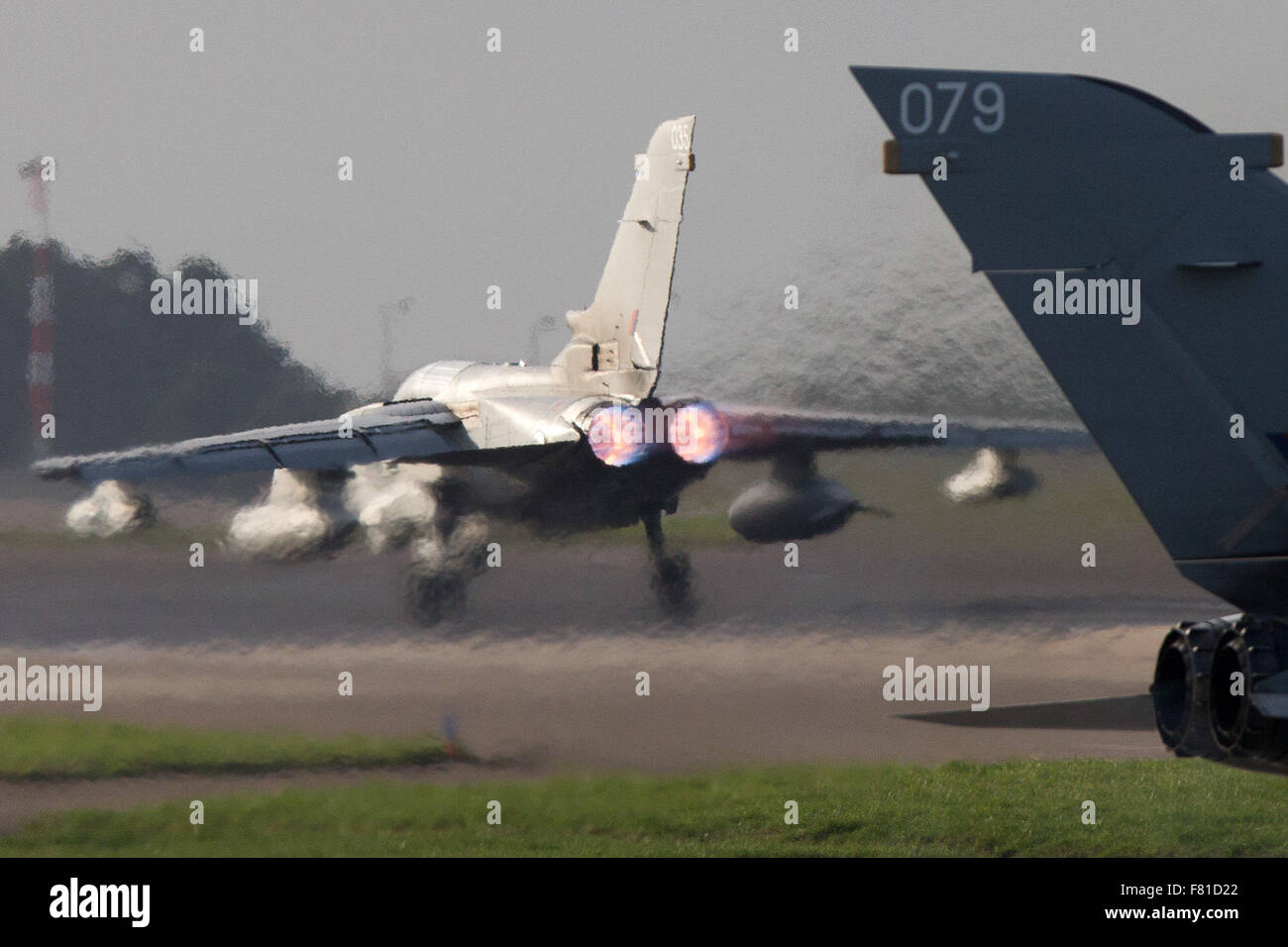 RAF Tornado GR4 jets taking off at RAF Marham,Norfolk Stock Photo - Alamy