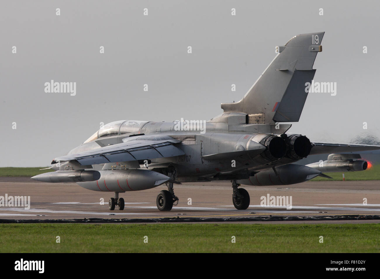 RAF Tornado GR4 jets taking off at RAF Marham,Norfolk Stock Photo - Alamy