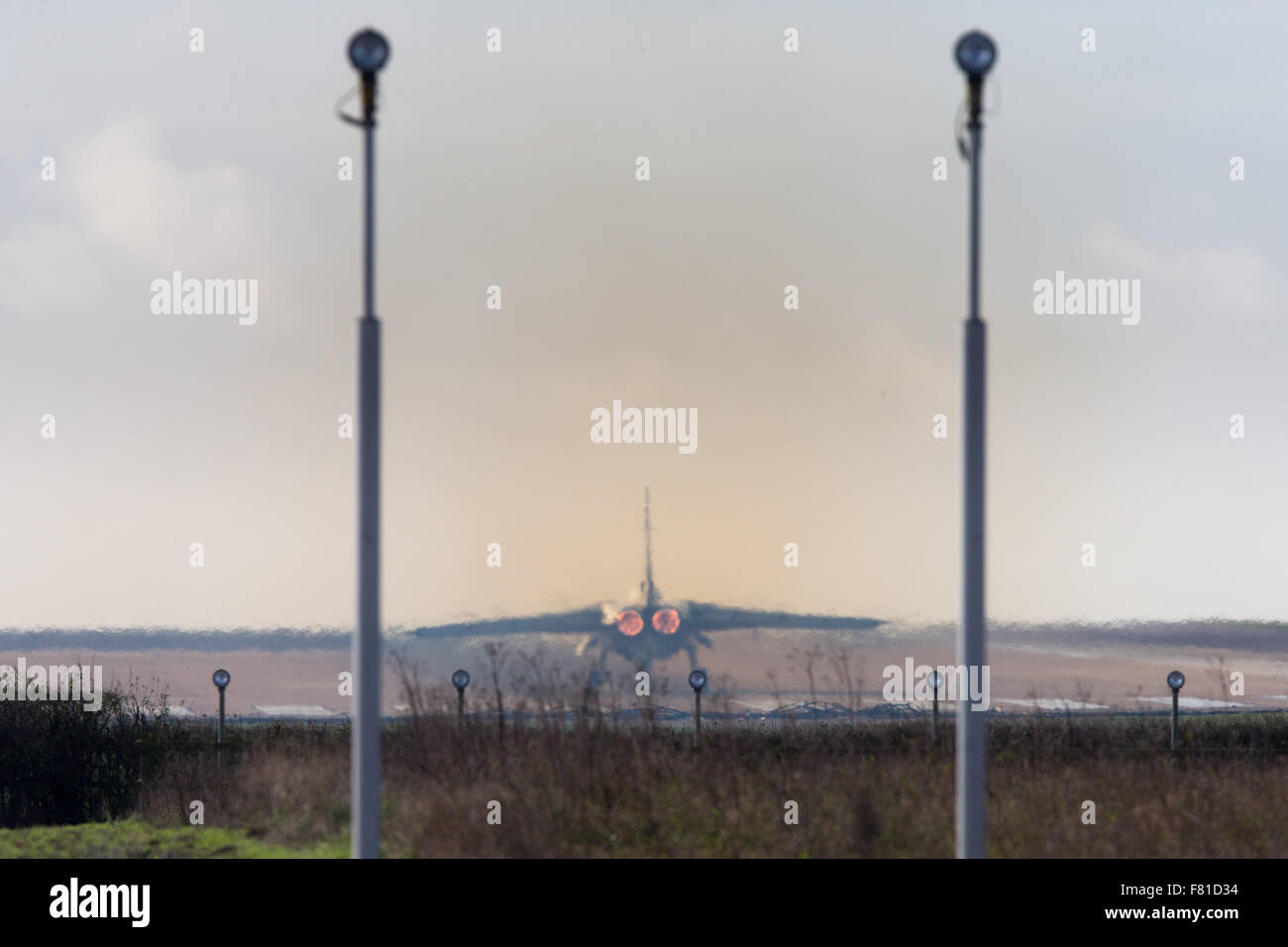RAF Tornado GR4 jets taking off at RAF Marham,Norfolk Stock Photo - Alamy