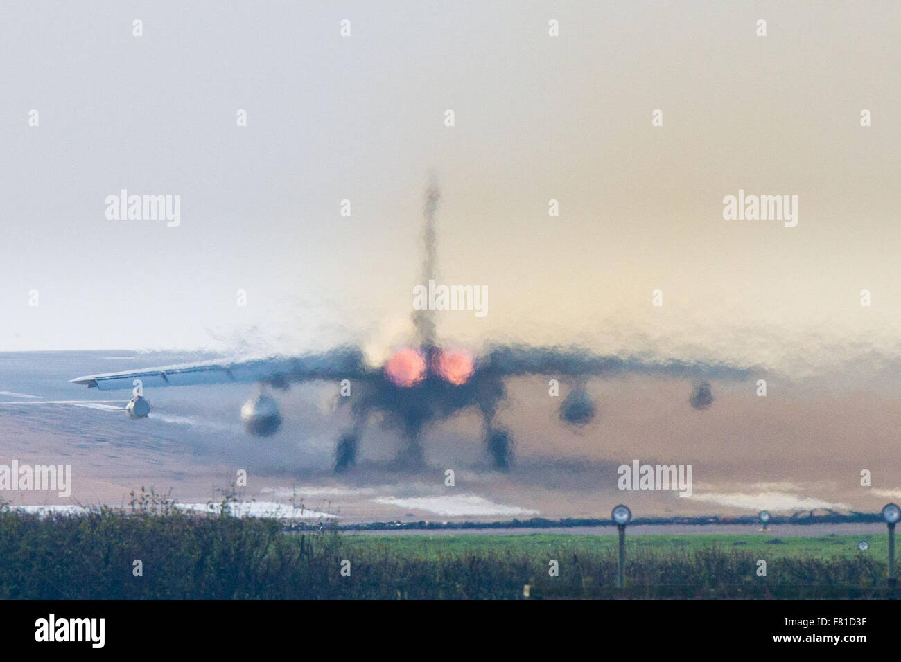 RAF Tornado GR4 jets taking off at RAF Marham,Norfolk Stock Photo - Alamy