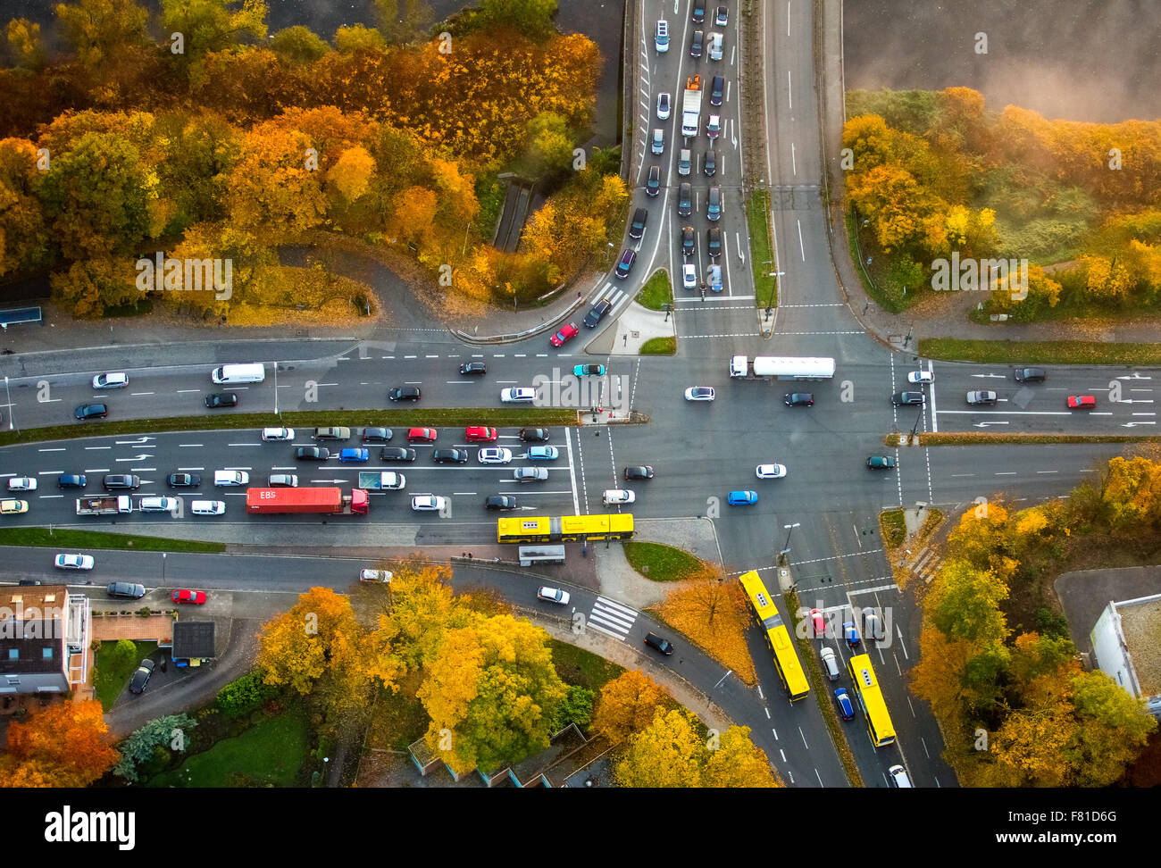 Marie-Jucharcz-Strasse and Konrad-Adenauer-Brücke bridge, road junction ...