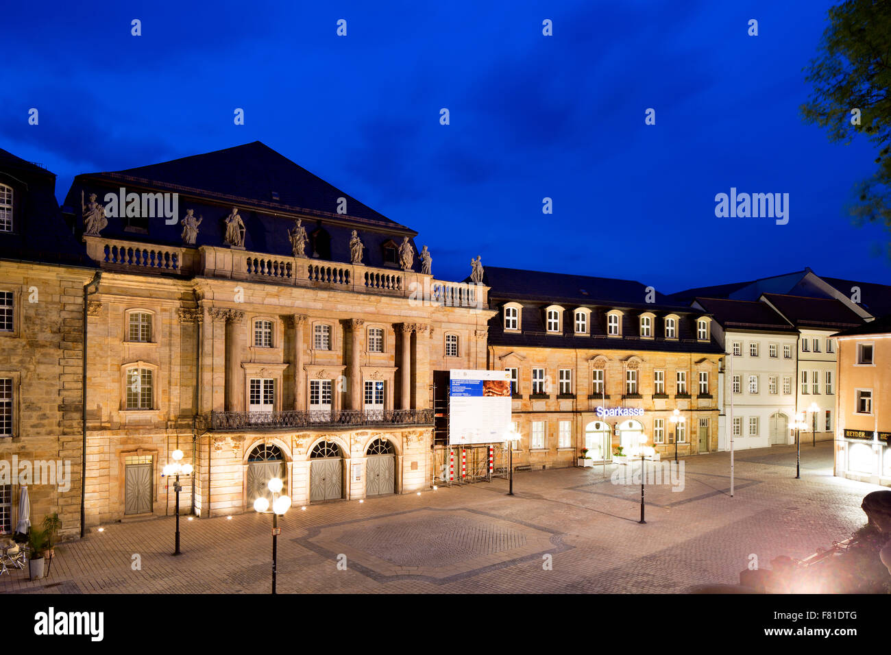 Margravial Opera House, 1748, at twilight, UNESCO World Heritage Site ...