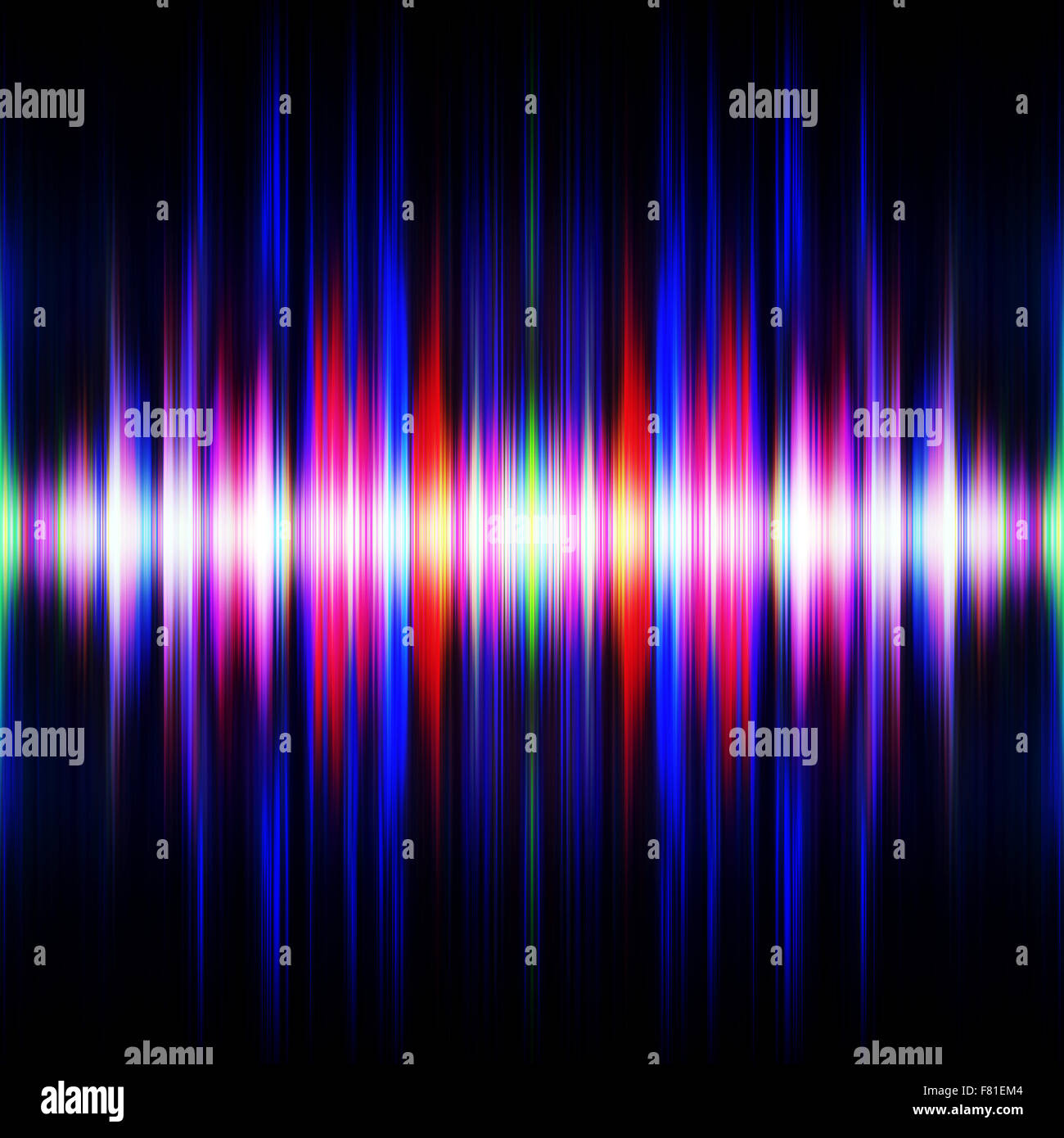 Symmetrical colour light waves burst illustration Stock Photo - Alamy