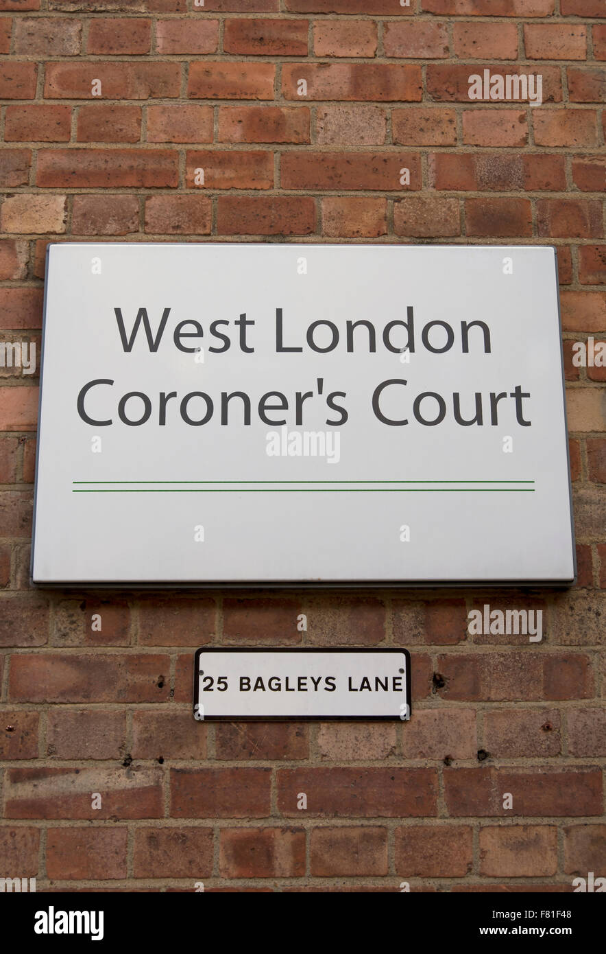 Coroners sign hi-res stock photography and images - Alamy