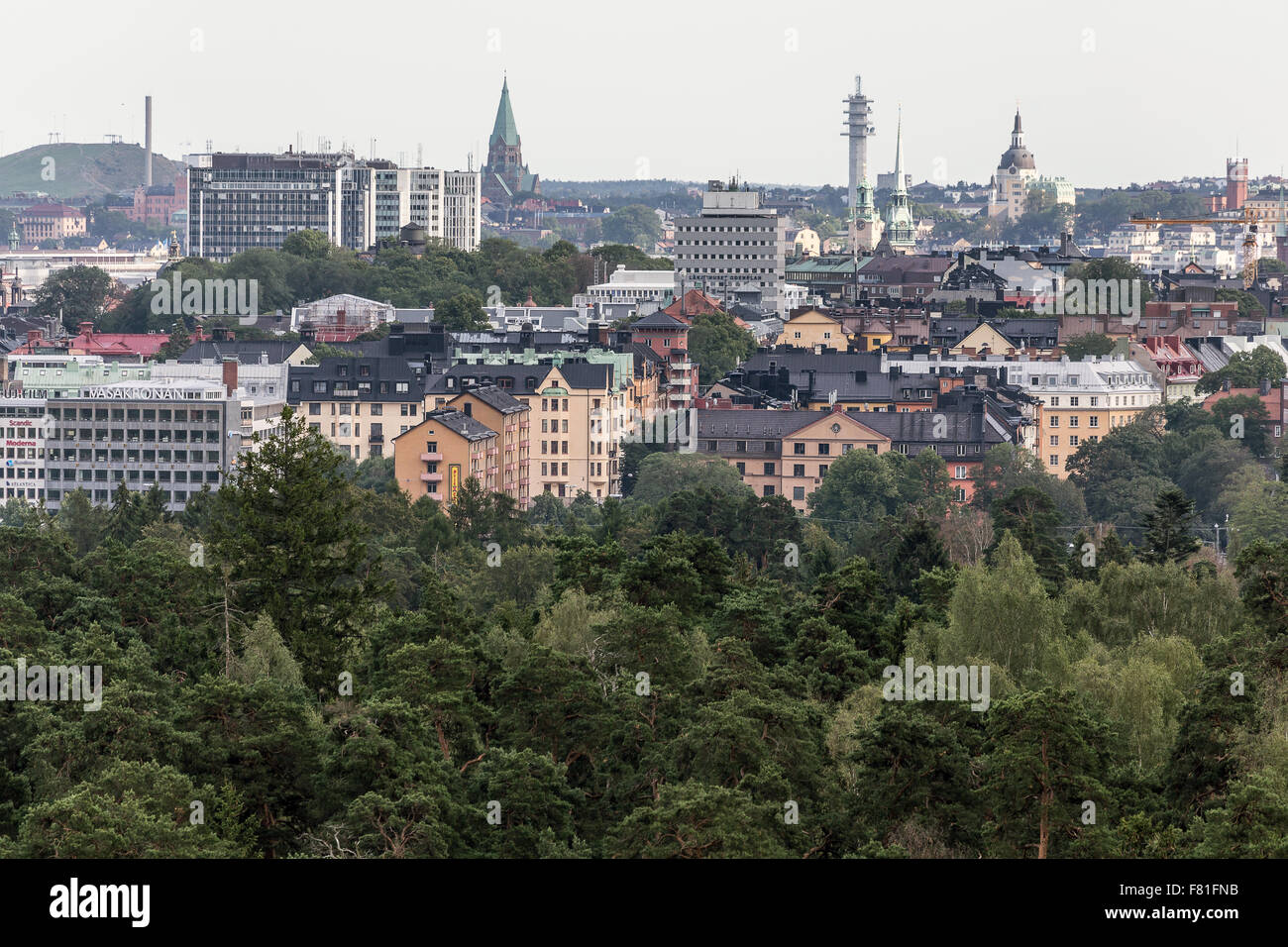 Stockholm sweden aerial panoramic over hi-res stock photography and ...