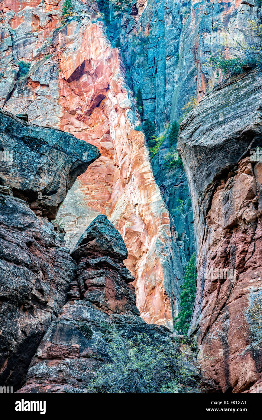 Zion National Park Rock Formation Stock Photo - Alamy