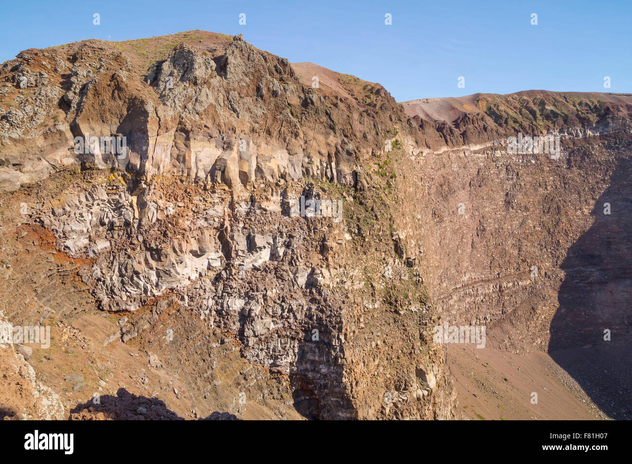 Vesuvius volcano crater in the Gulf of Naples, Italy Stock Photo - Alamy