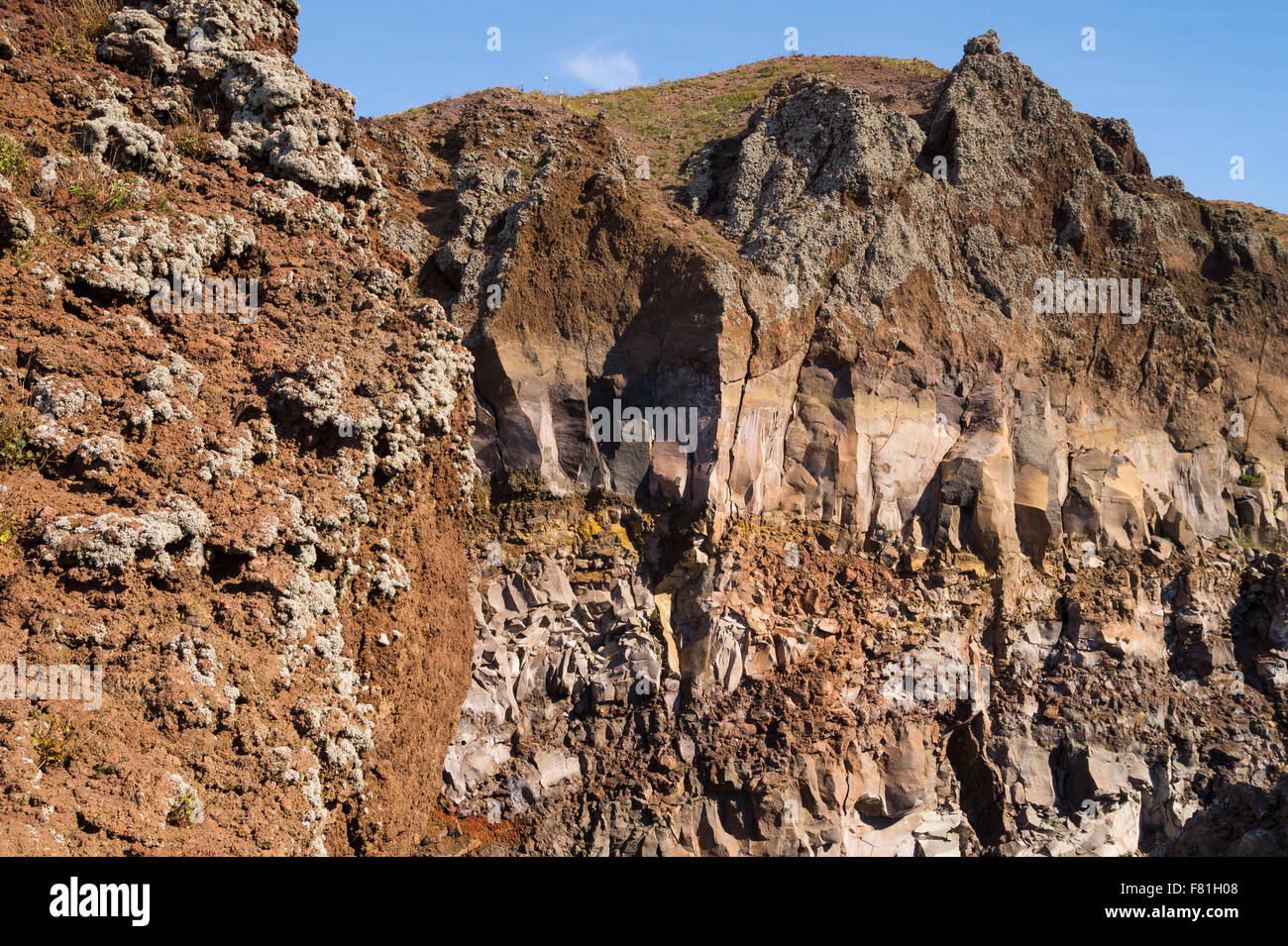 Vesuvius volcano crater in the Gulf of Naples, Italy Stock Photo - Alamy