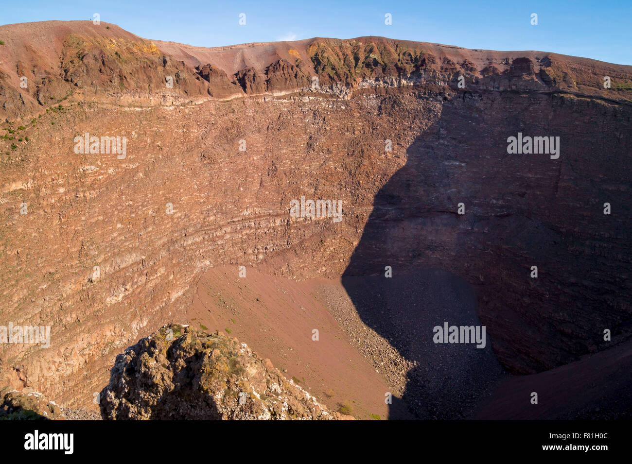 Vesuvius volcano crater in the Gulf of Naples, Italy Stock Photo - Alamy