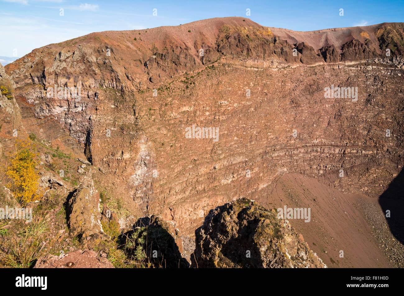 Vesuvius volcano crater in the Gulf of Naples, Italy Stock Photo - Alamy