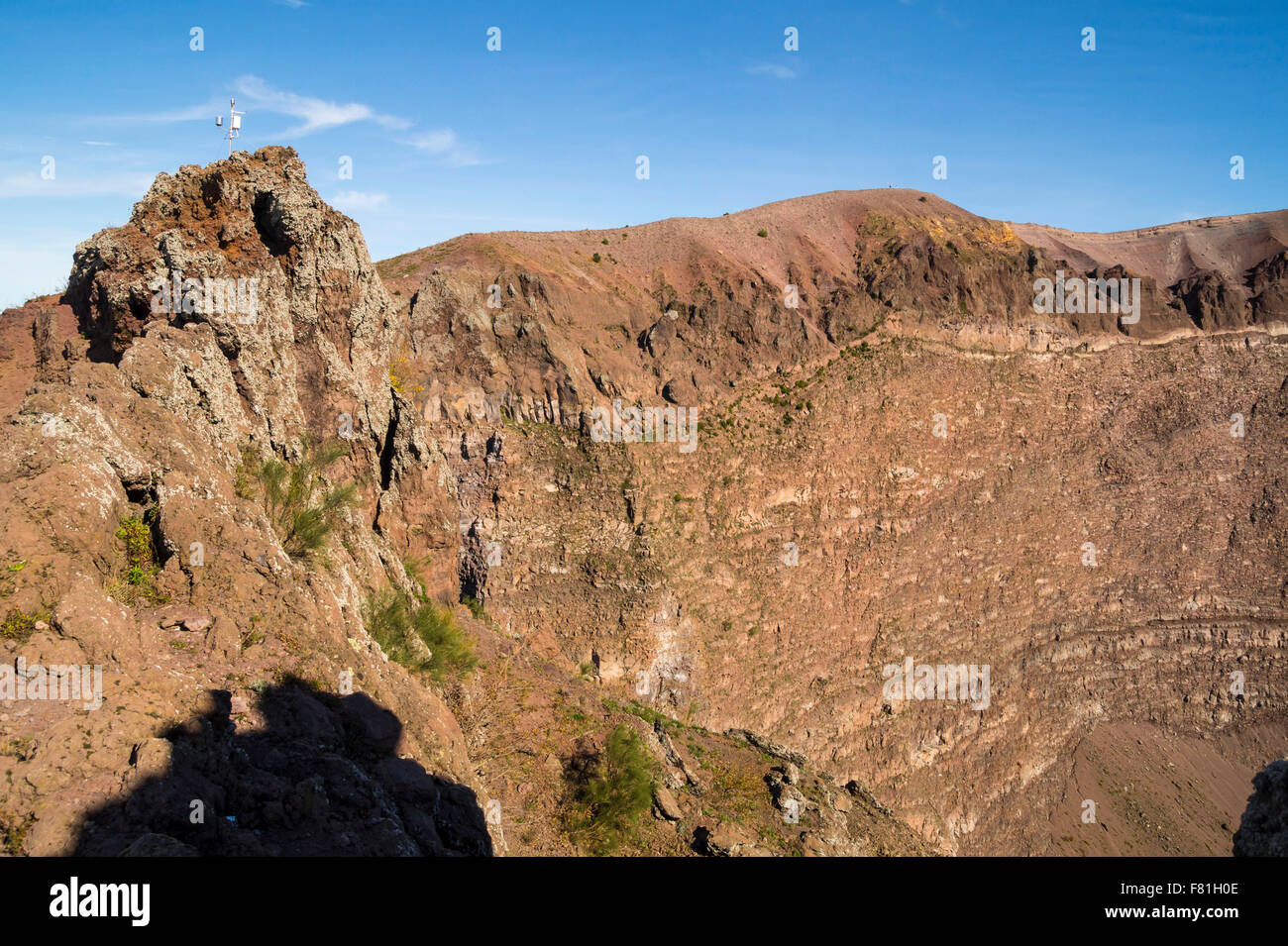 Vesuvius volcano crater in the Gulf of Naples, Italy Stock Photo - Alamy