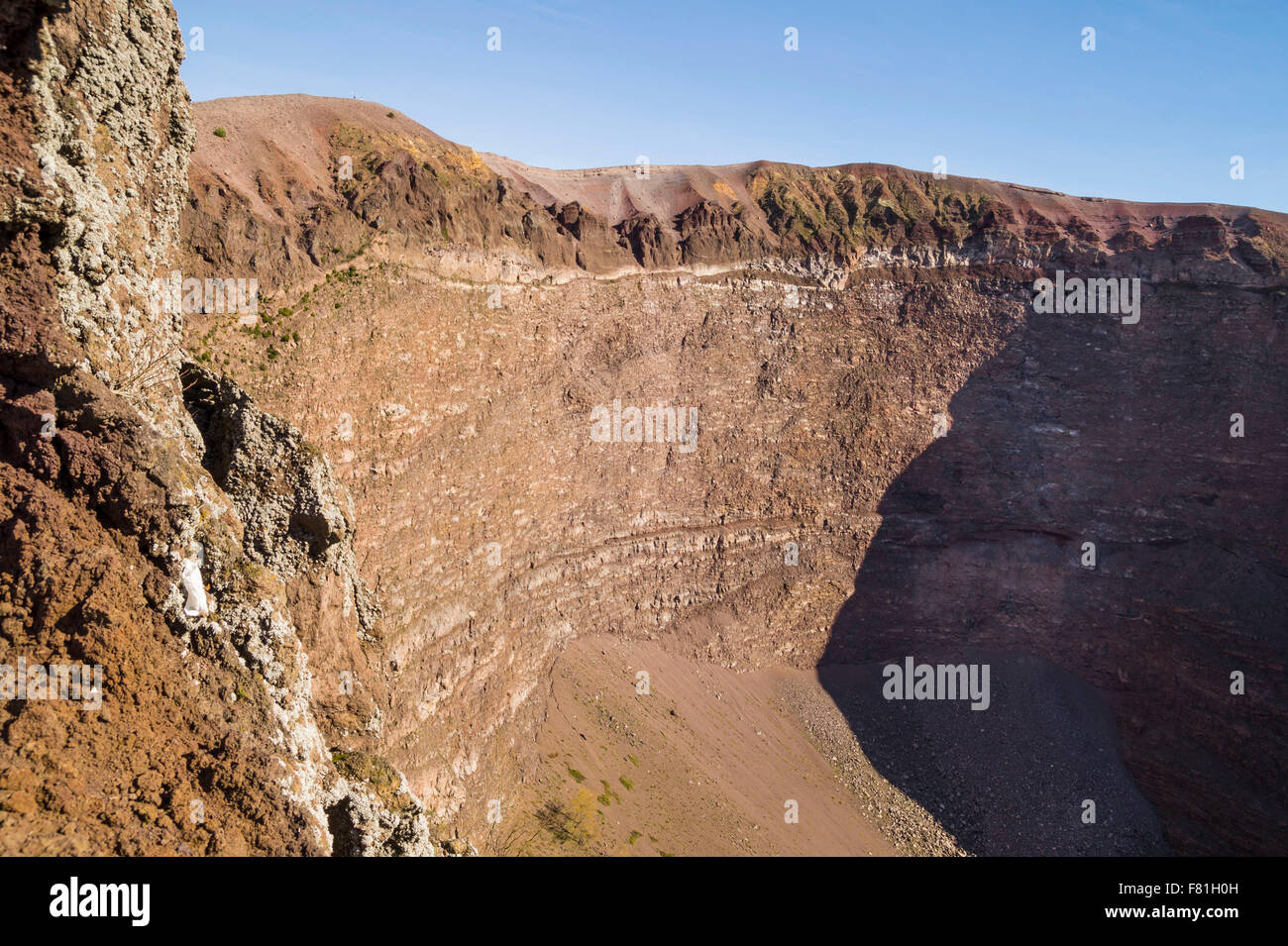 Vesuvius volcano crater in the Gulf of Naples, Italy Stock Photo - Alamy