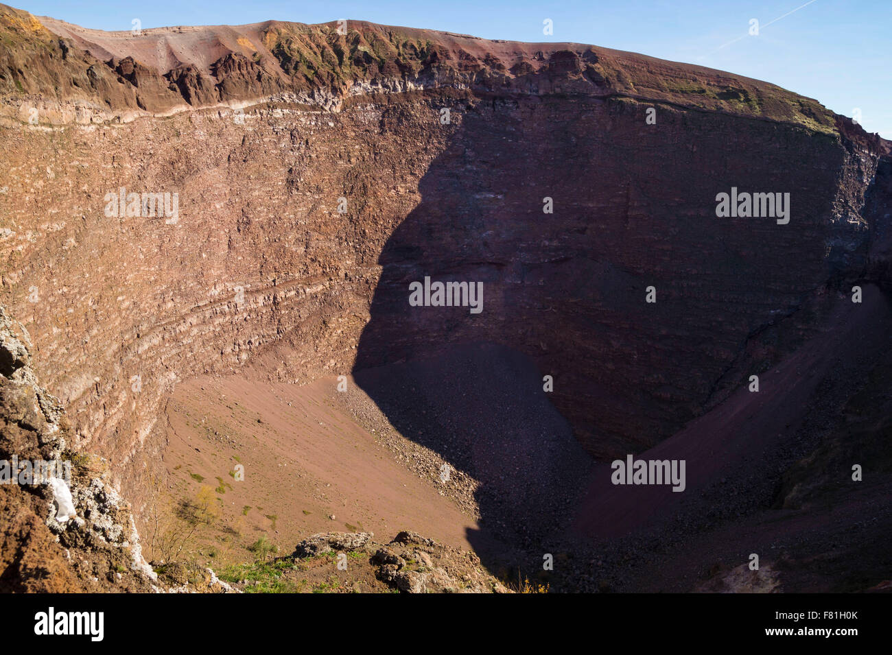 Vesuvius volcano crater in the Gulf of Naples, Italy Stock Photo - Alamy